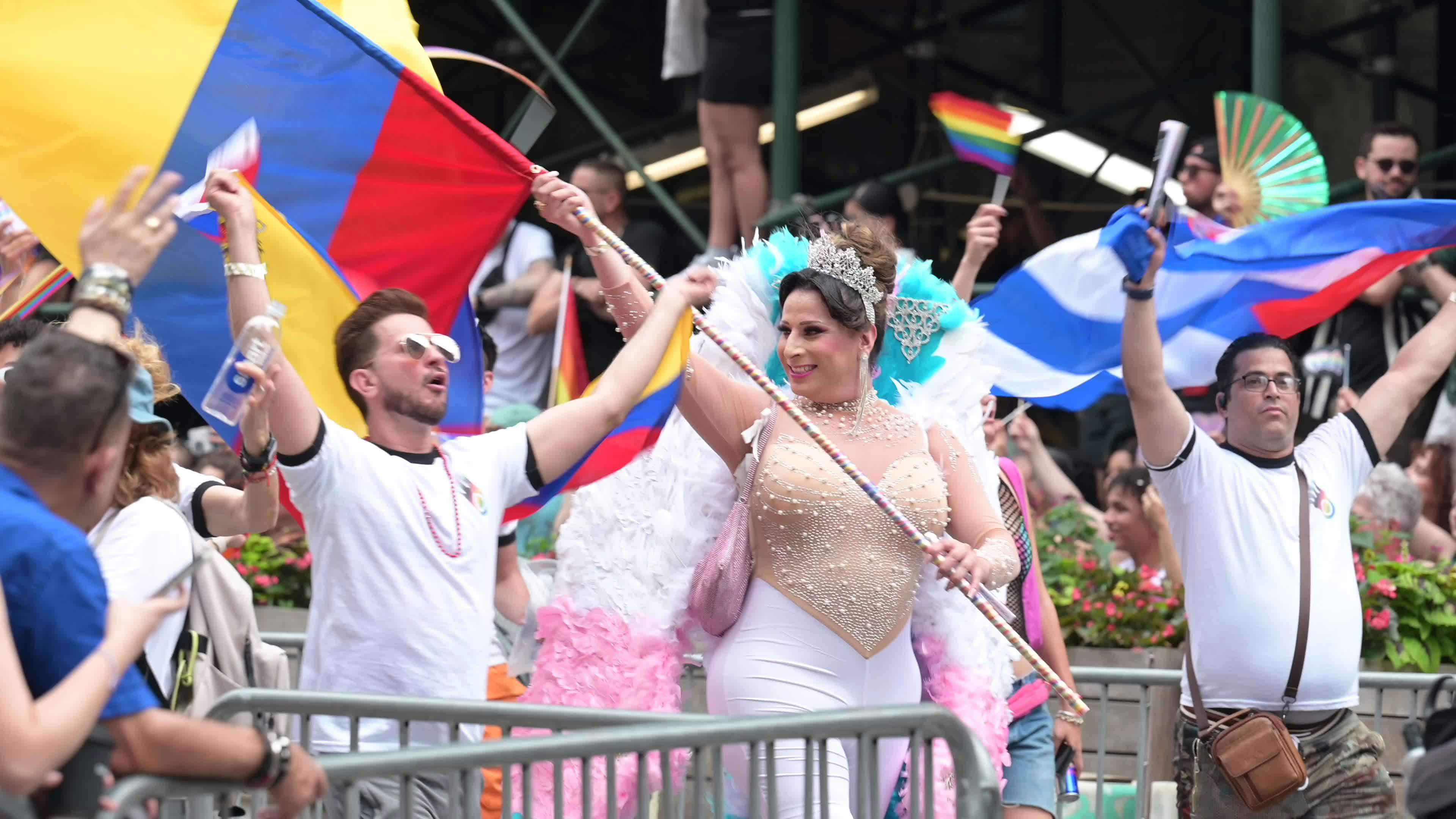 Parade procession at NYC Pride Free Stock Video Footage, Royalty-Free ...