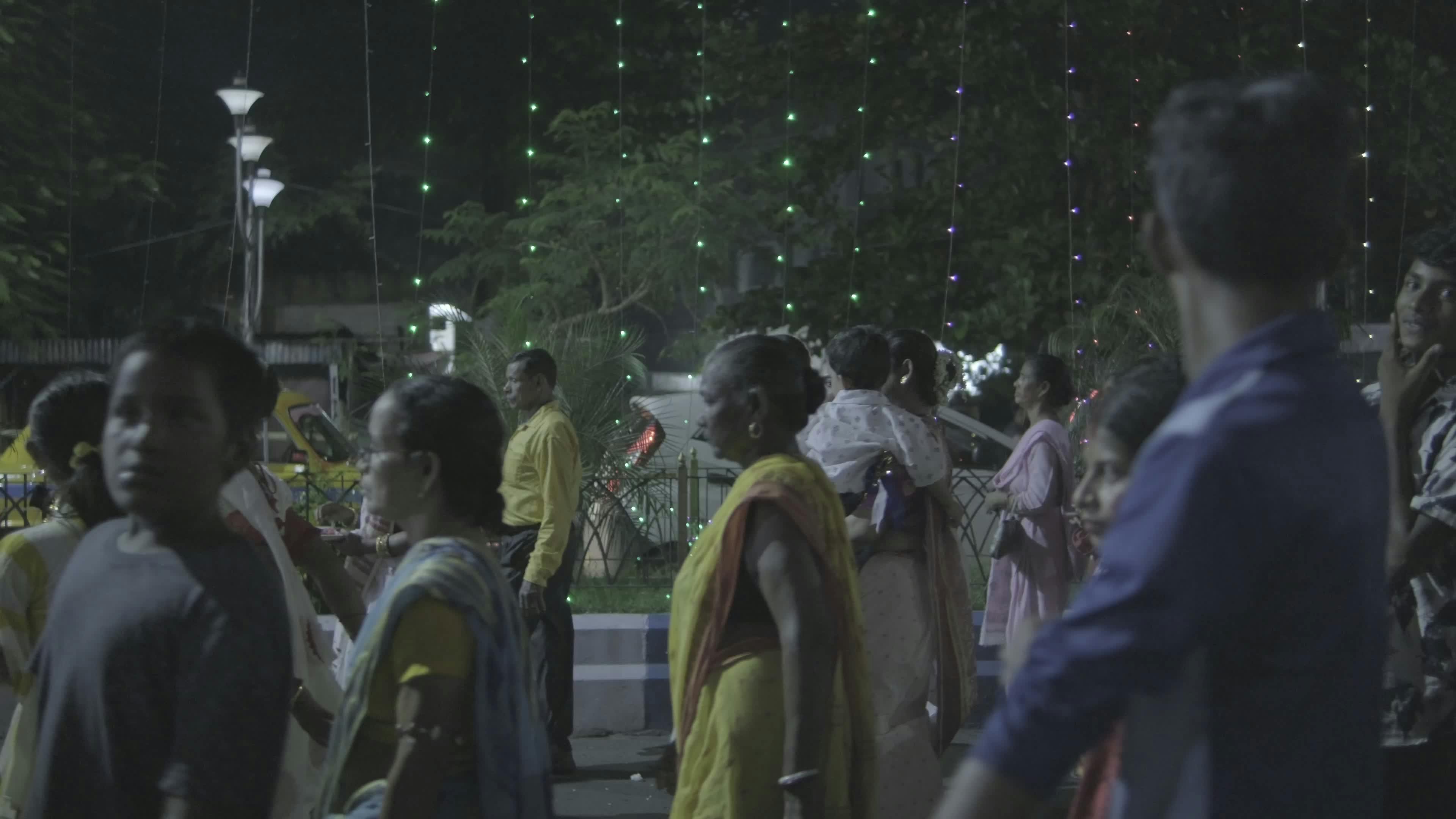 Durga Puja Procession Free Stock Video Footage, Royalty-Free 4K & HD Video Clip