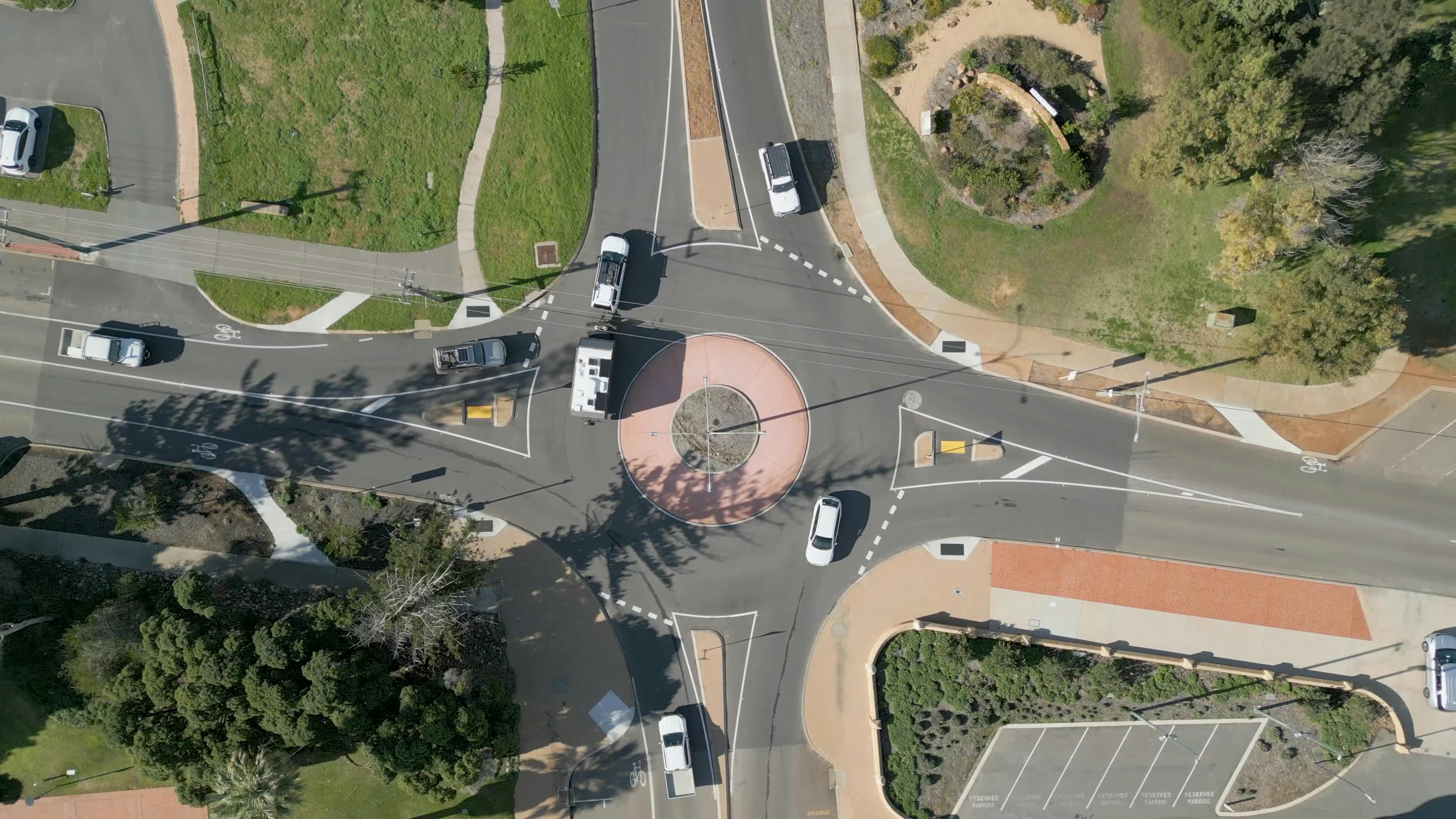 Drone Footage of a Roundabout Free Stock Video Footage, Royalty-Free 4K ...