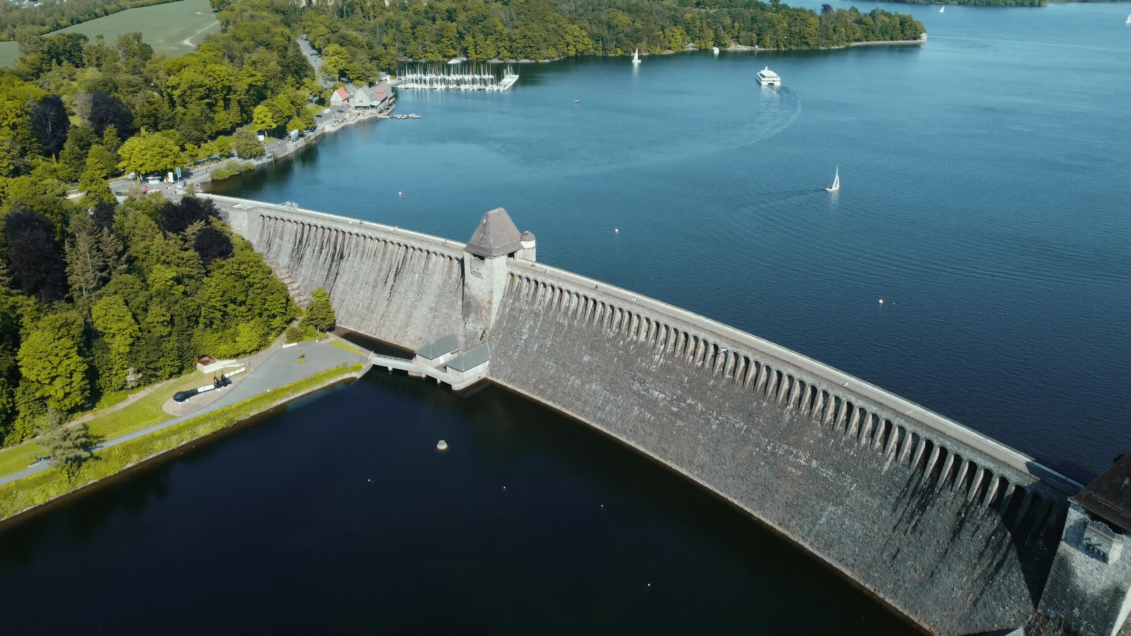 Flying over the water. Mönsee. Free Stock Video Footage, Royalty-Free ...