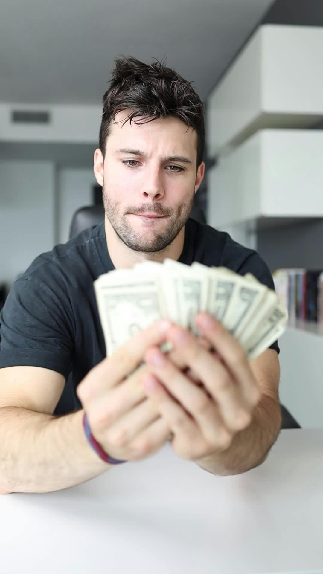 Close Up Shot of Man Counting Money Free Stock Video Footage, Royalty ...
