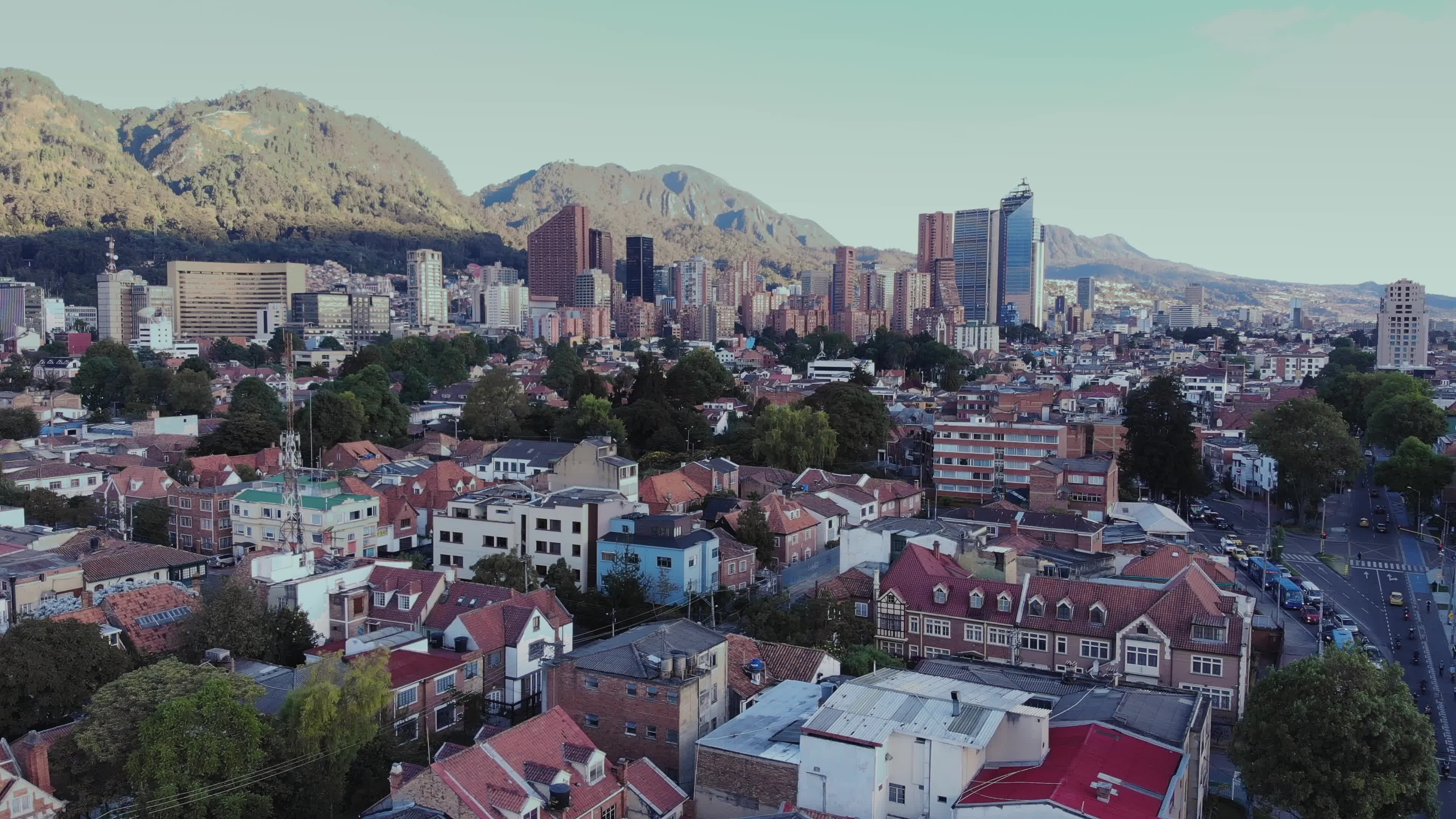 PANORÁMICA DE LA CIUDAD DE BOGOTÁ Free Stock Video Footage, Royalty ...