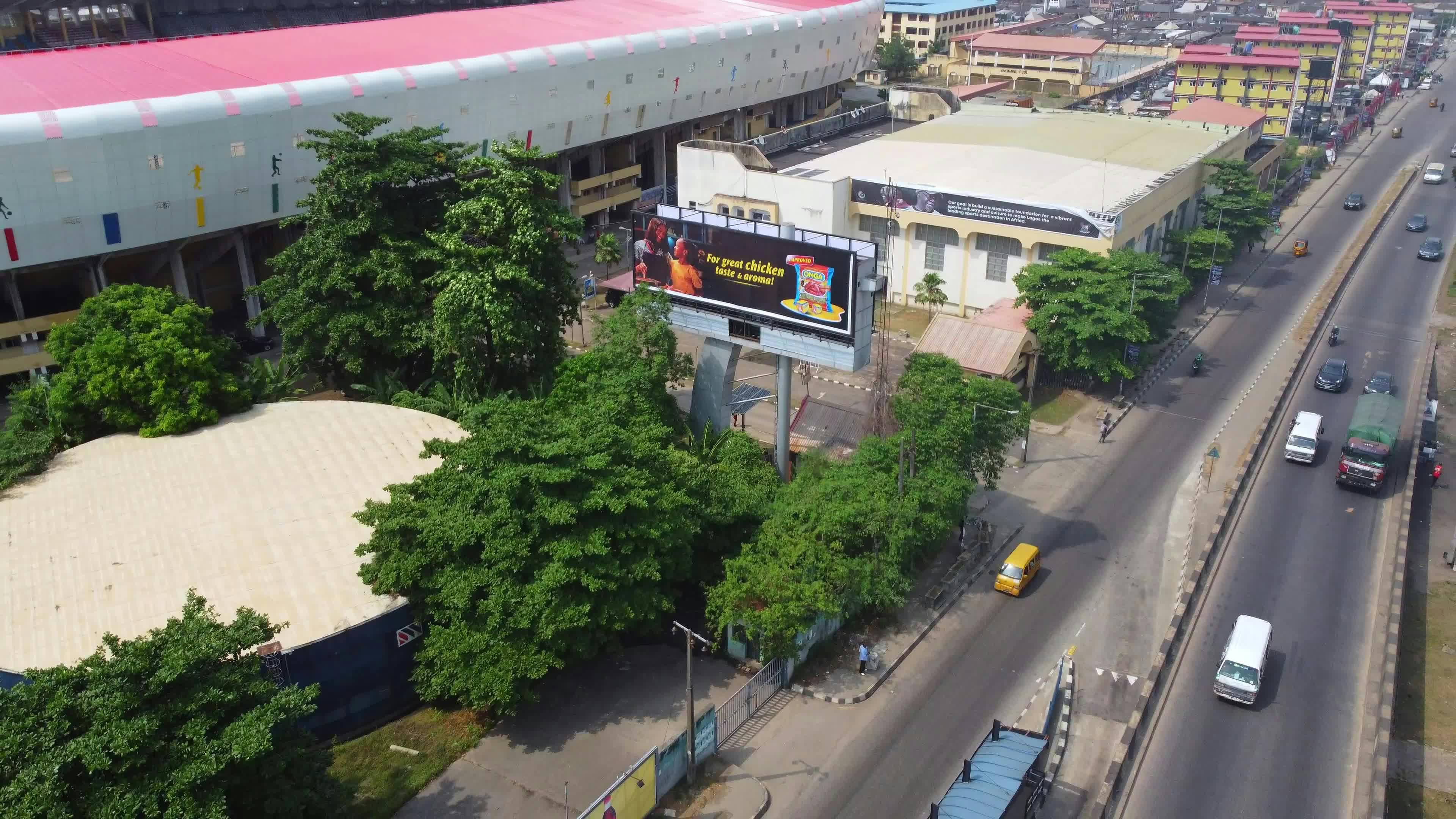 Teslim Balogun Stadium, Surulere, Lagos Nigeria Free Stock Video ...