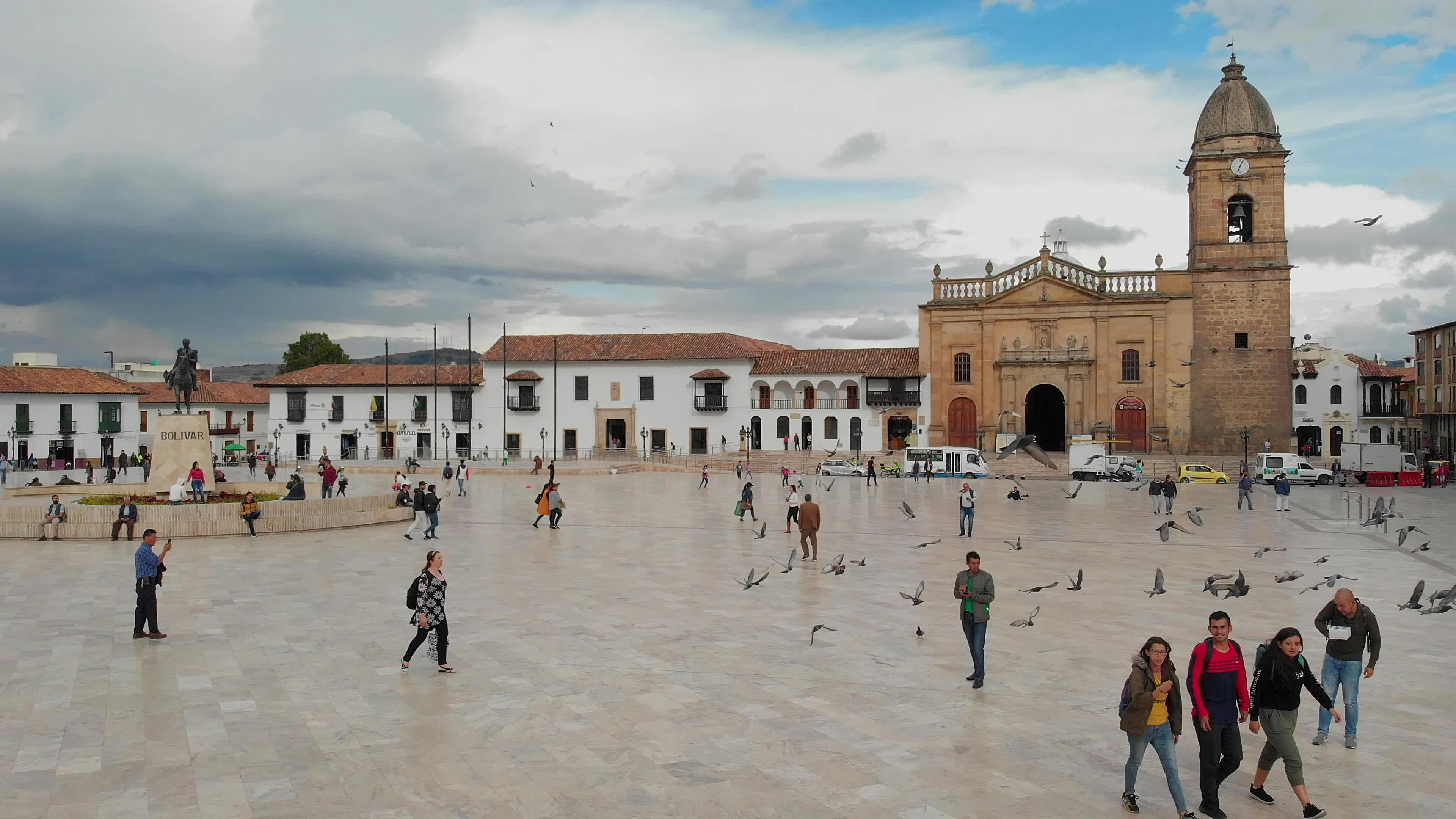 PLAZA MAYOR TUNJA - BOYACÁ Free Stock Video Footage, Royalty-Free 4K & HD Video Clip