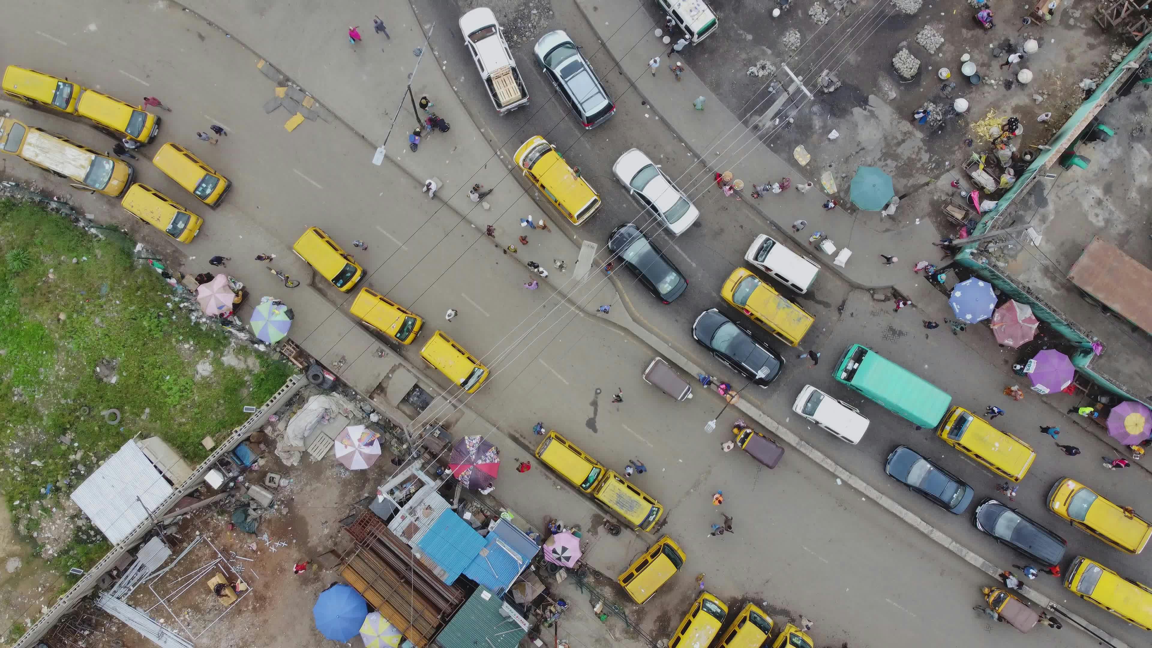 Aerial View of GT Road Through Lalamusa Free Stock Video Footage ...