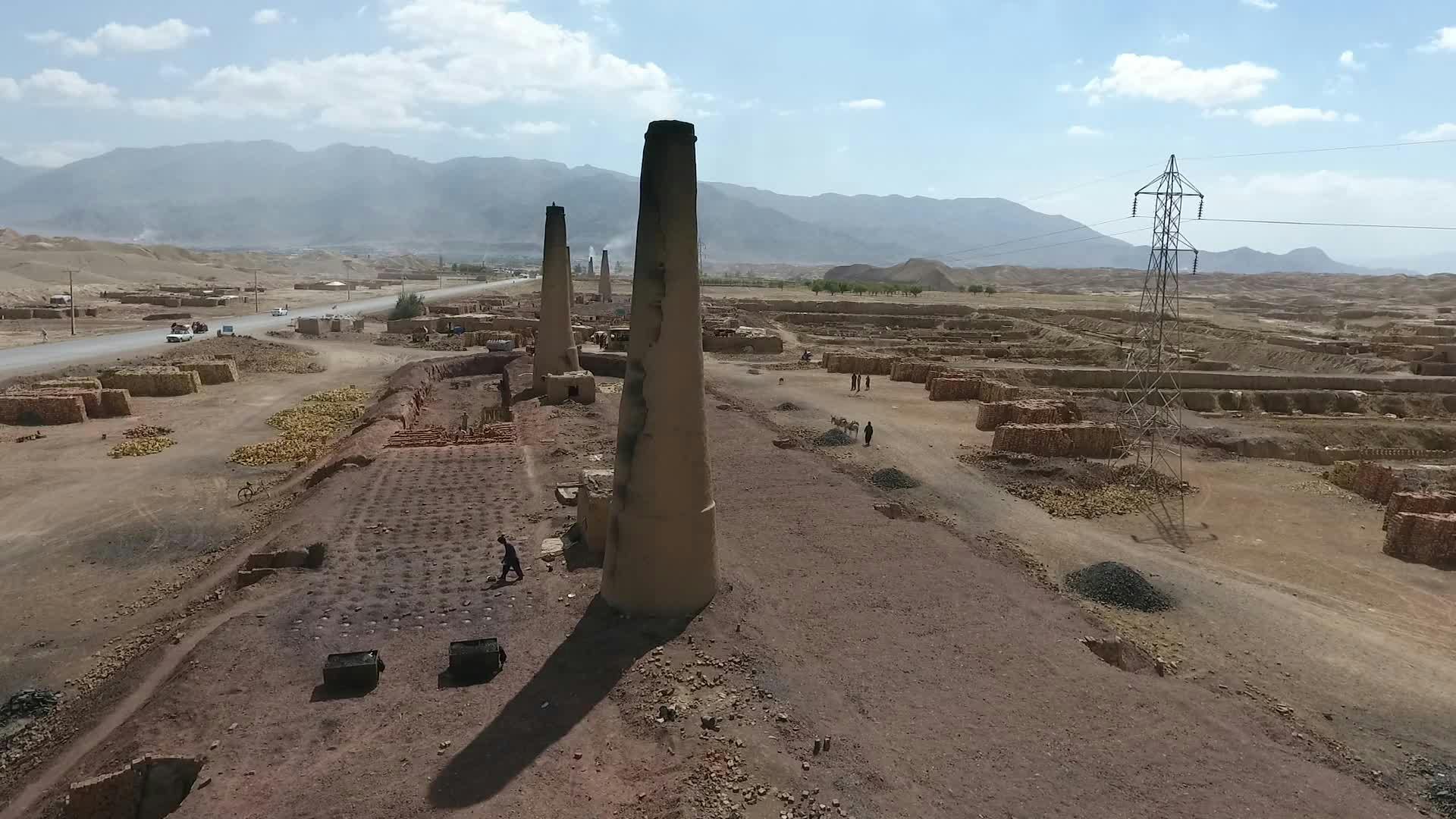 Brick Kilns - Aerial footage Free Stock Video Footage, Royalty-Free 4K ...