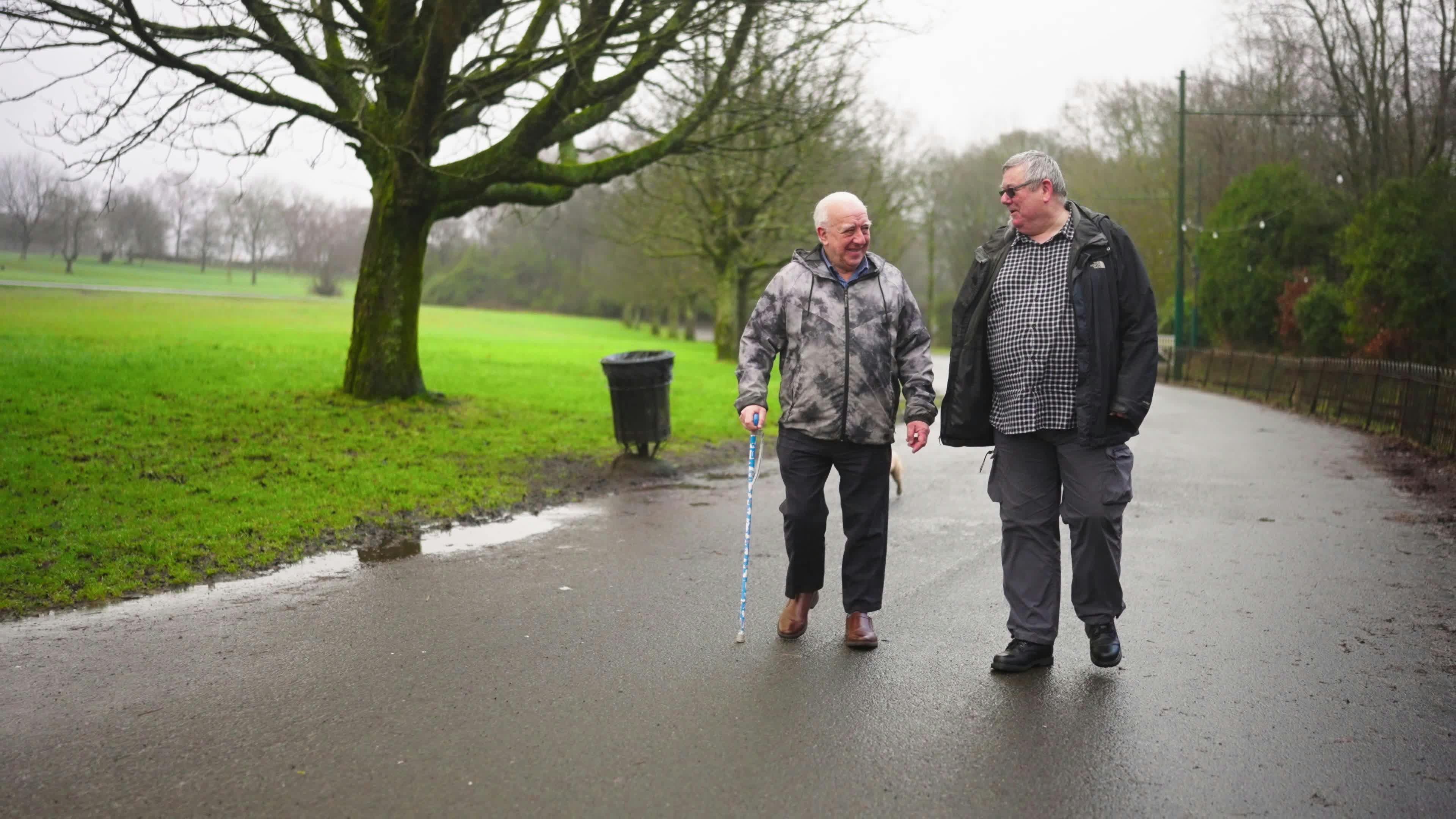 Two older men walking outside Free Stock Video Footage, Royalty-Free 4K ...