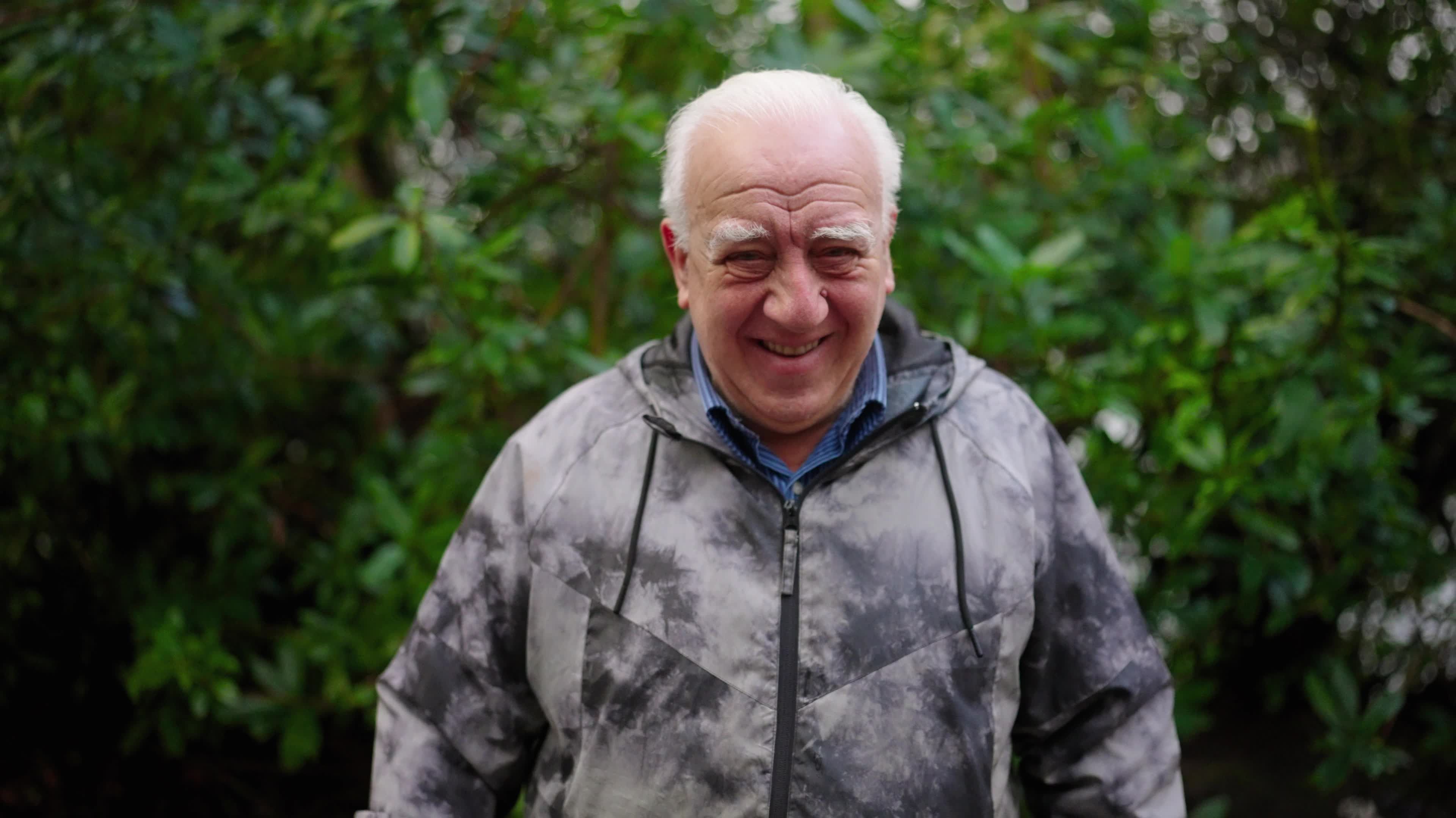 Older man smiling outside Free Stock Video Footage, Royalty-Free 4K ...