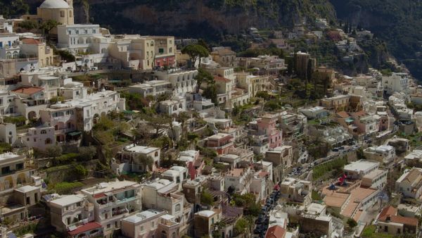Scenic View of Amalfi Coast Architecture Free Stock Video Footage ...