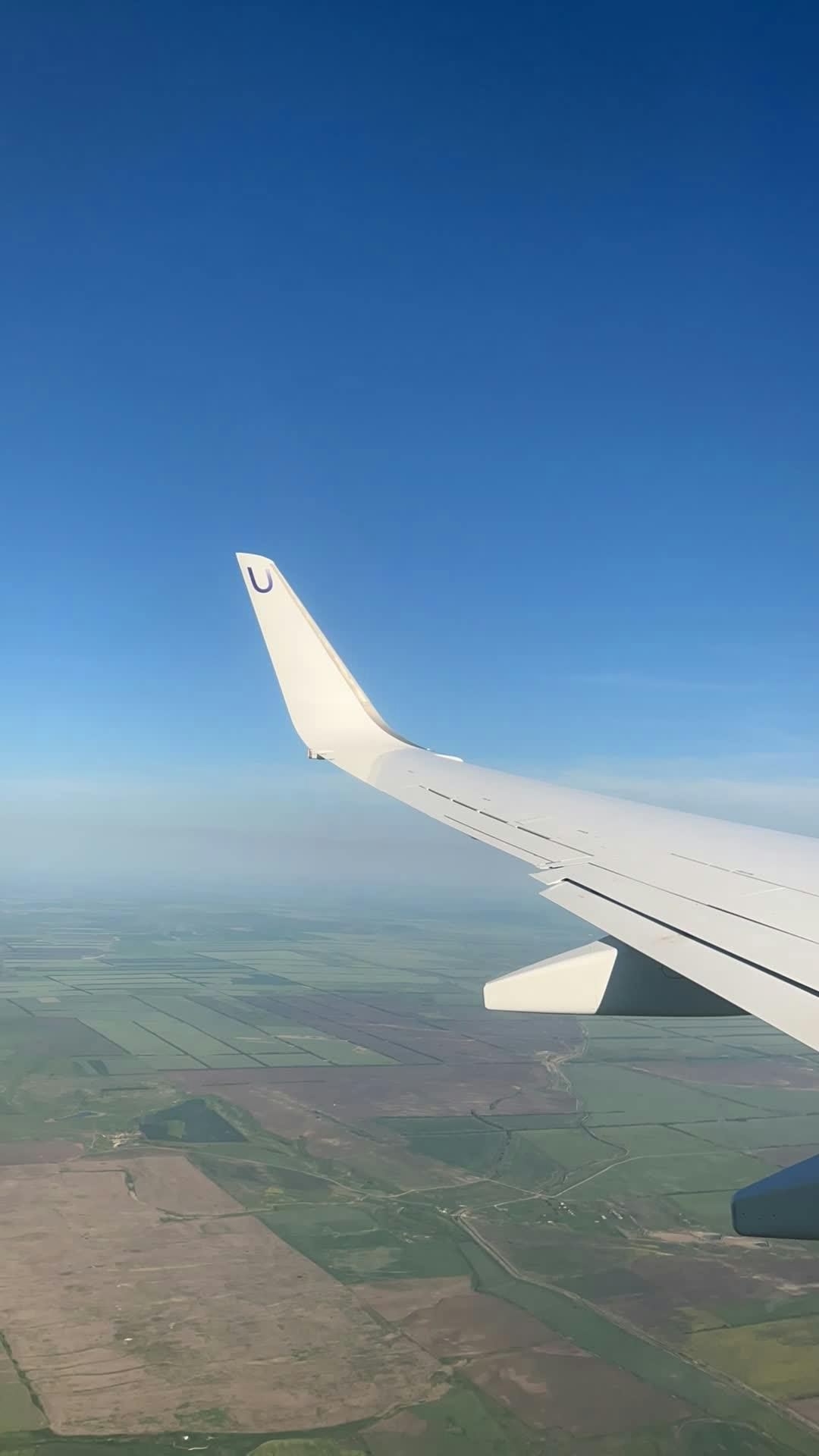 A view of a plane wing from above Free Stock Video Footage, Royalty ...