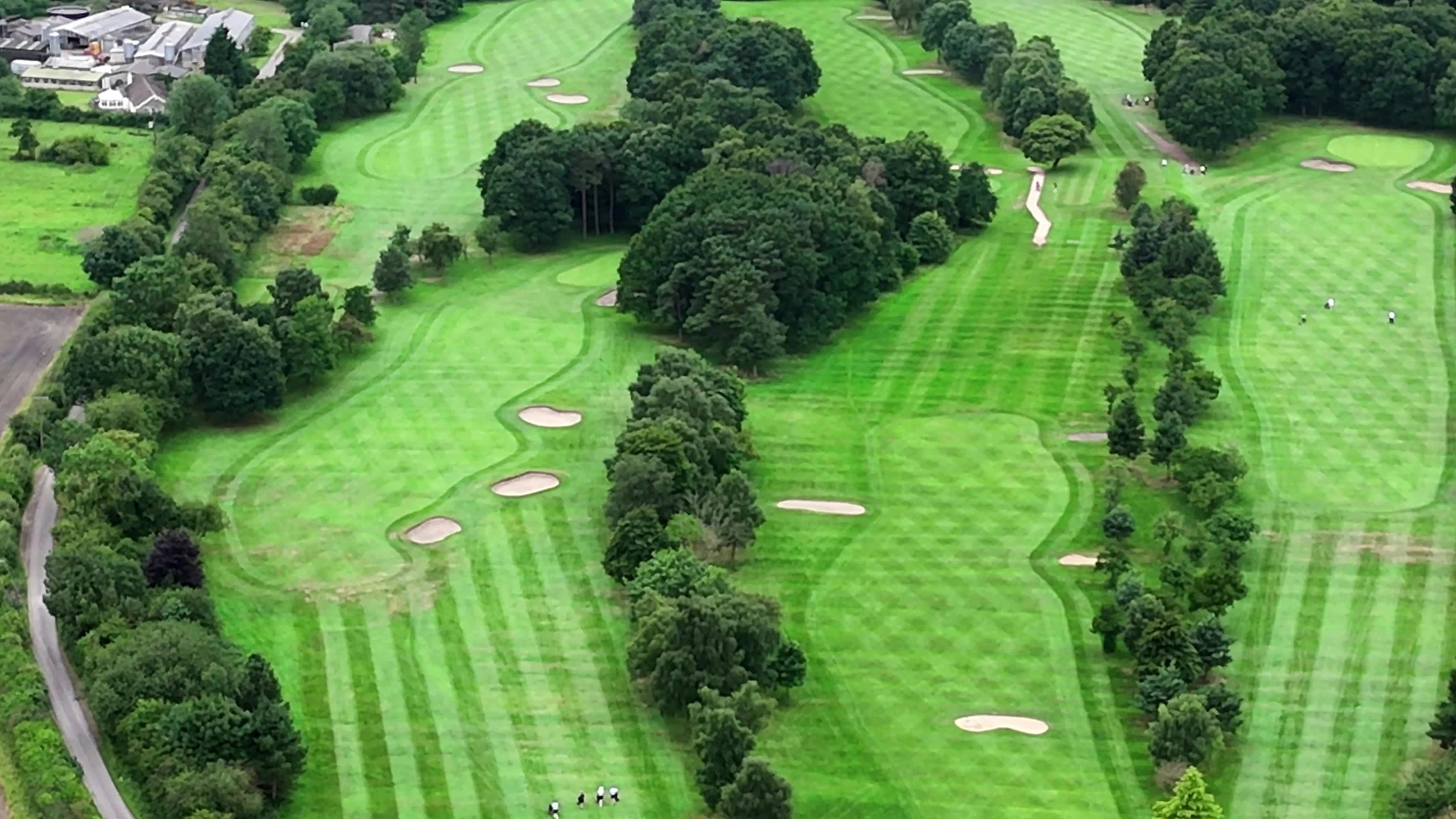 Aerial View of Scenic Golf Course Landscape Free Stock Video Footage ...