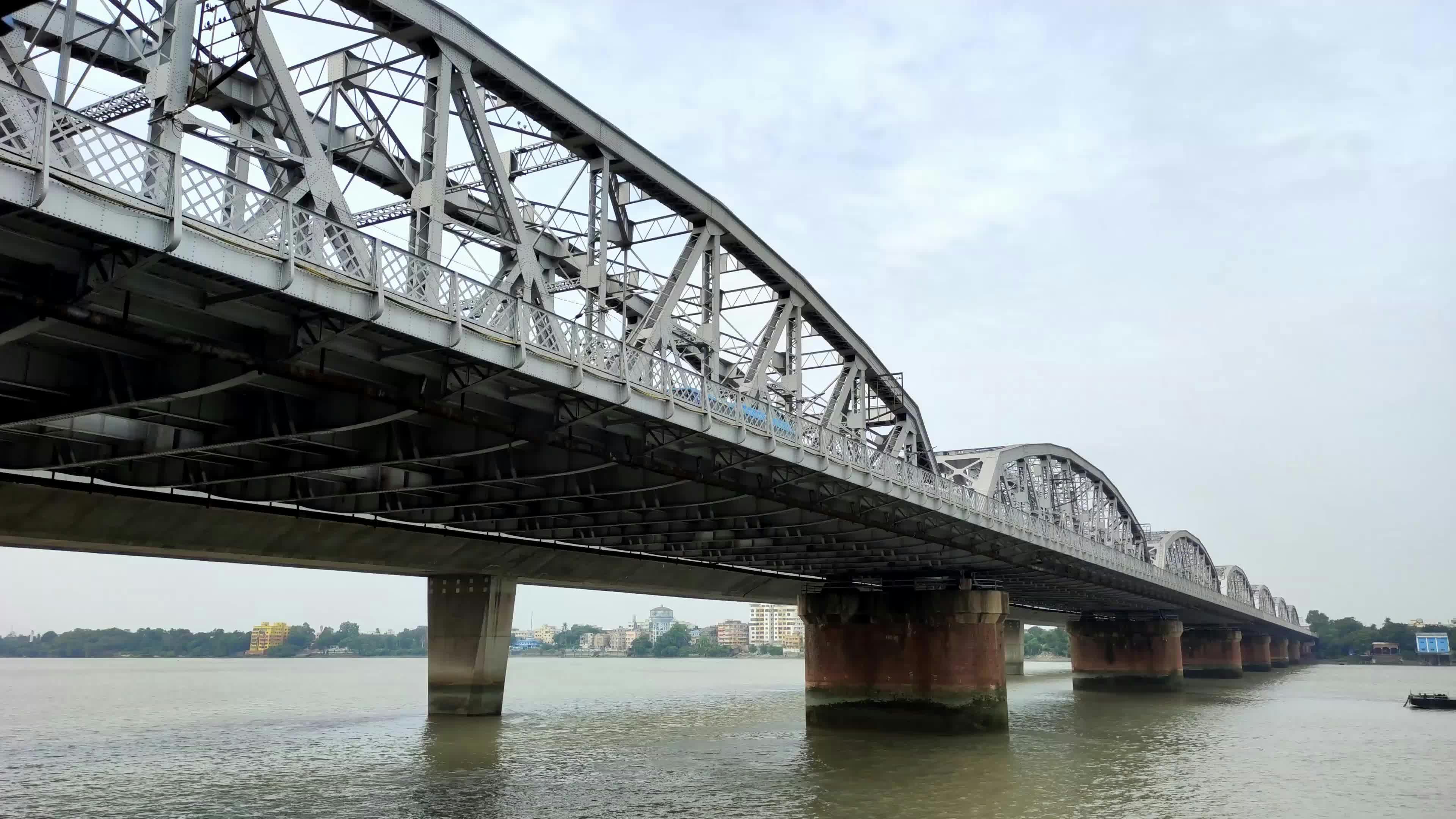 Howrah Bridge from Kolkata, India Free Stock Video Footage, Royalty ...