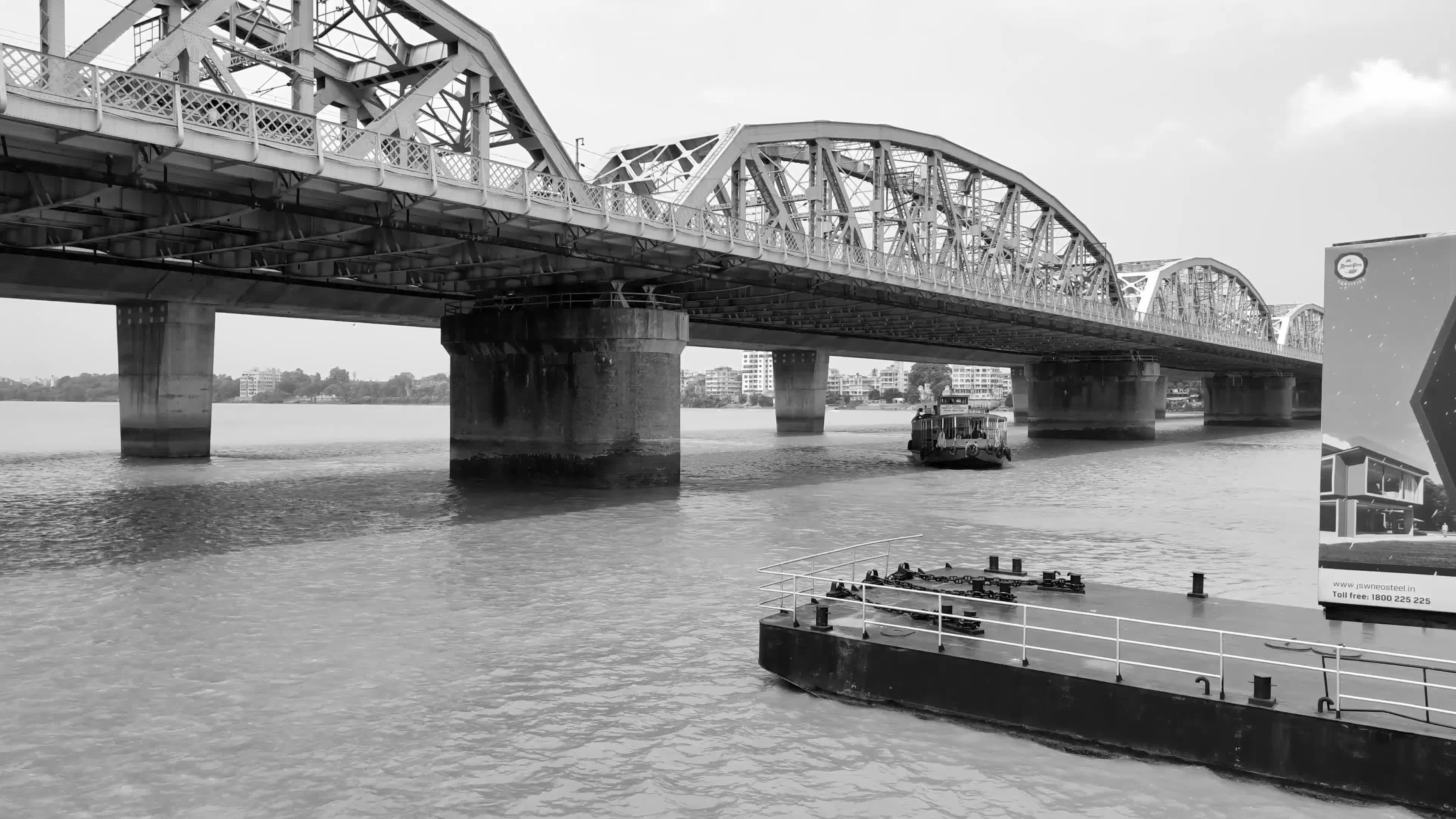 Famous Howrah Bridge from Kolkata, India Free Stock Video Footage ...