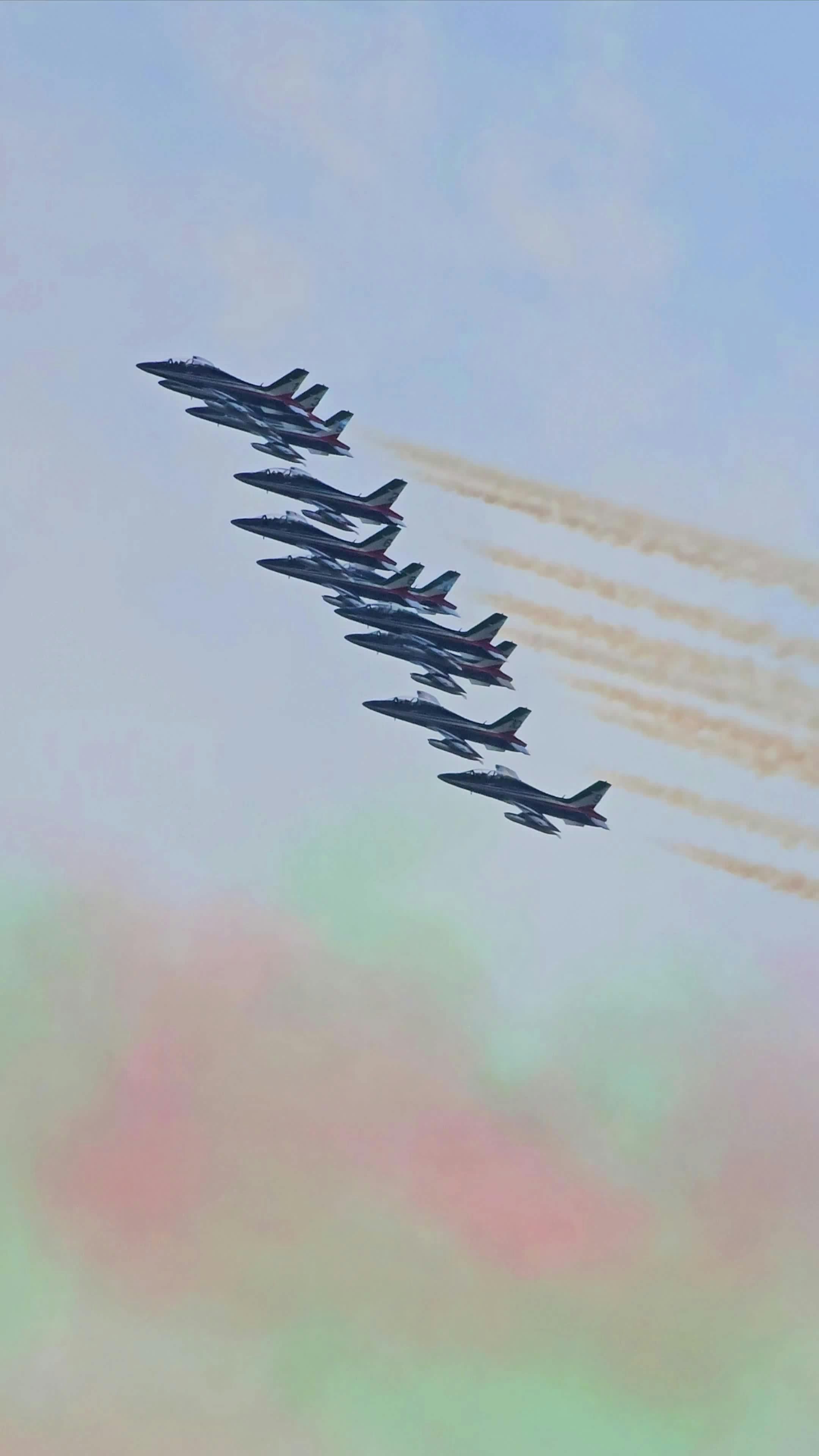 Dazzling Military Jet Formation Airshow Free Stock Video Footage ...