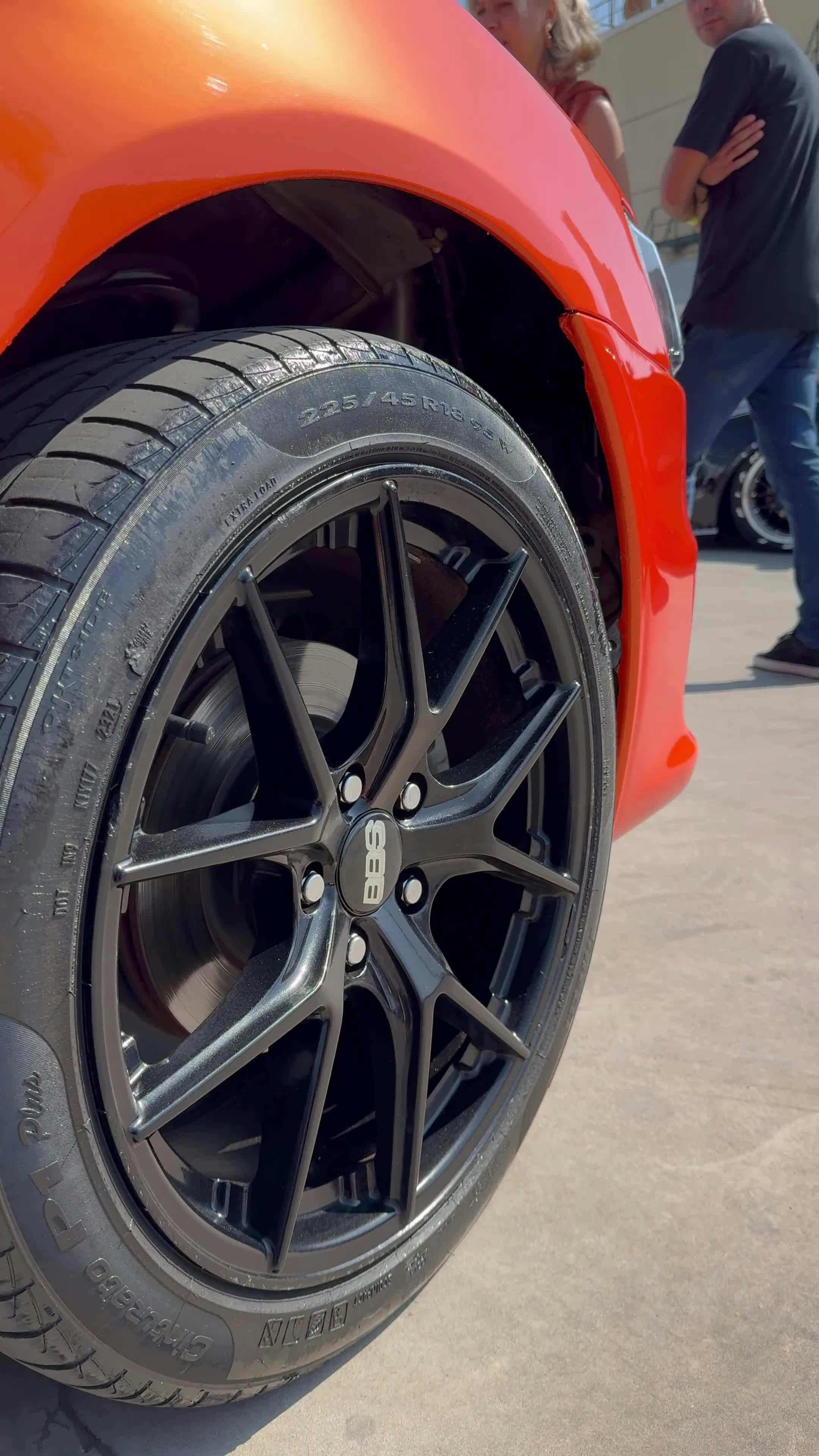 The wheels on a red car are black Free Stock Video Footage, Royalty ...