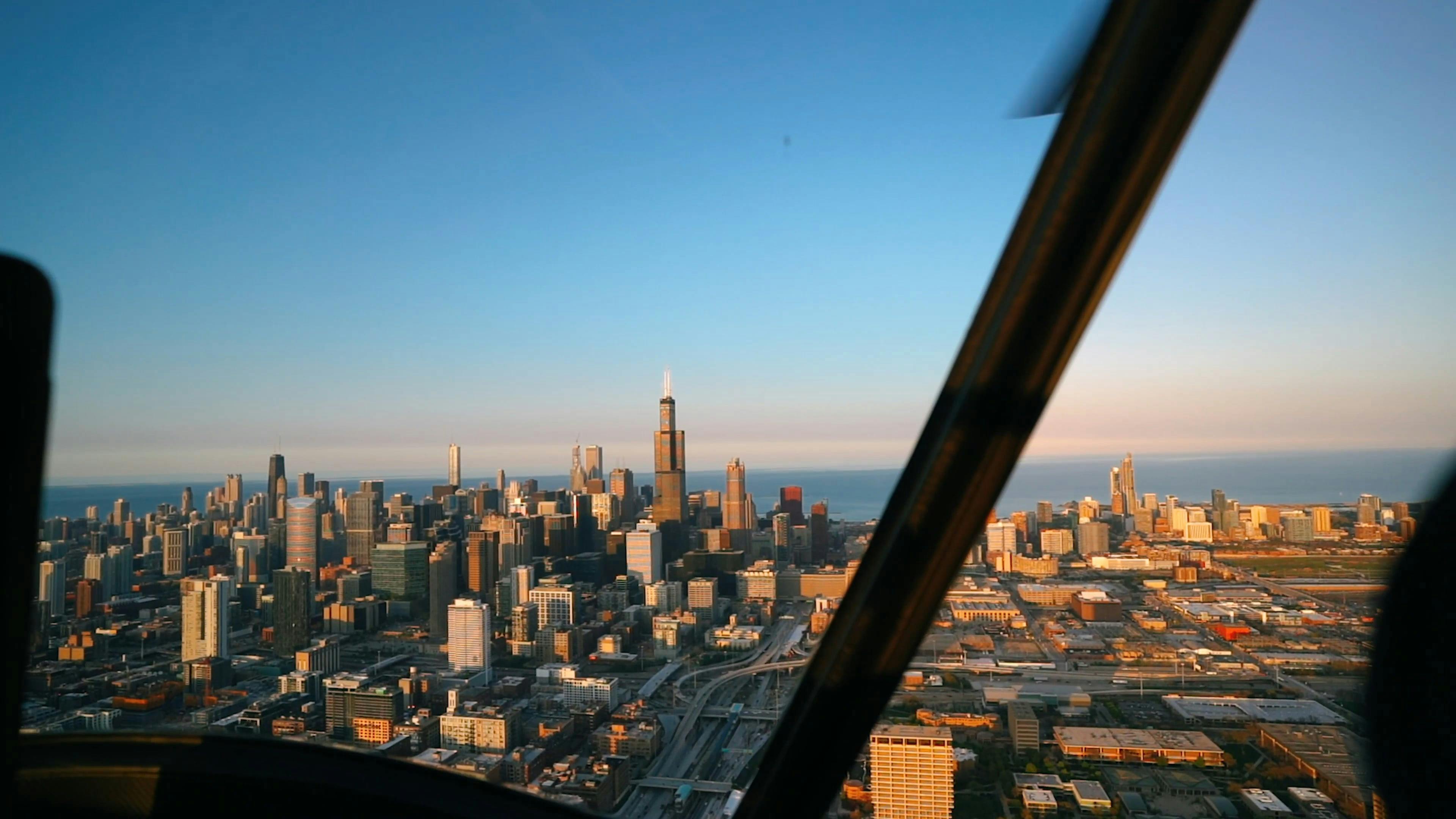Aerial View Of City From A Helicopter · Free Stock Video