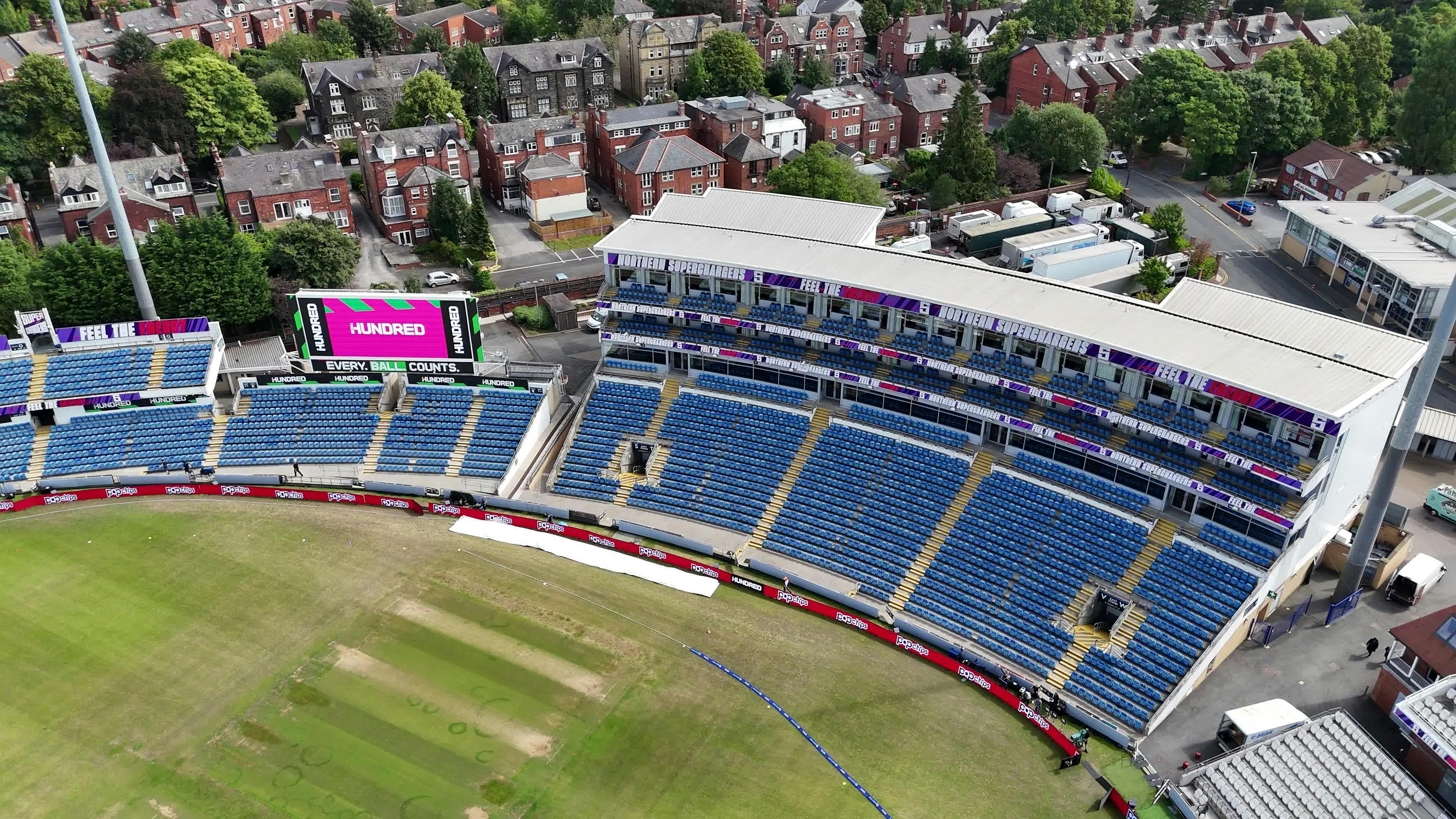 An aerial view of the cricket stadium in london Free Stock Video ...