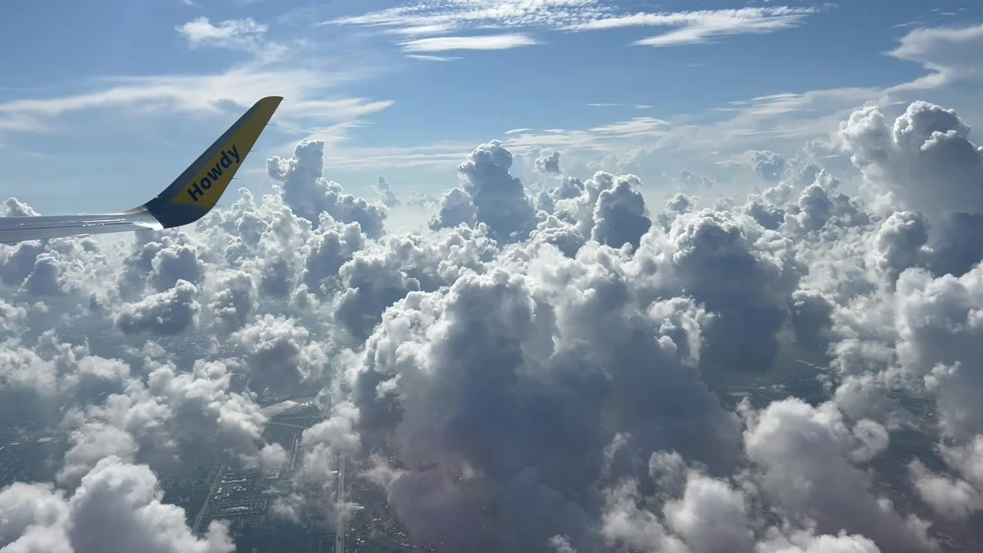 Surfing the clouds on an airplane Free Stock Video Footage, Royalty ...
