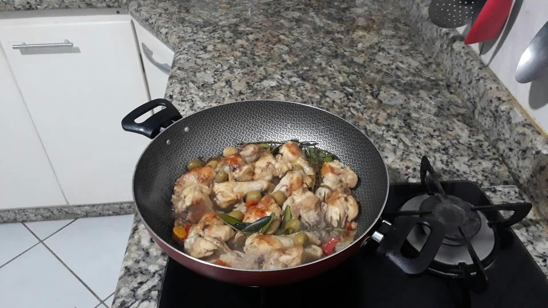 Slow Motion Footage Of A Person Skillfully Mixing Fried Rice In A Wok ...