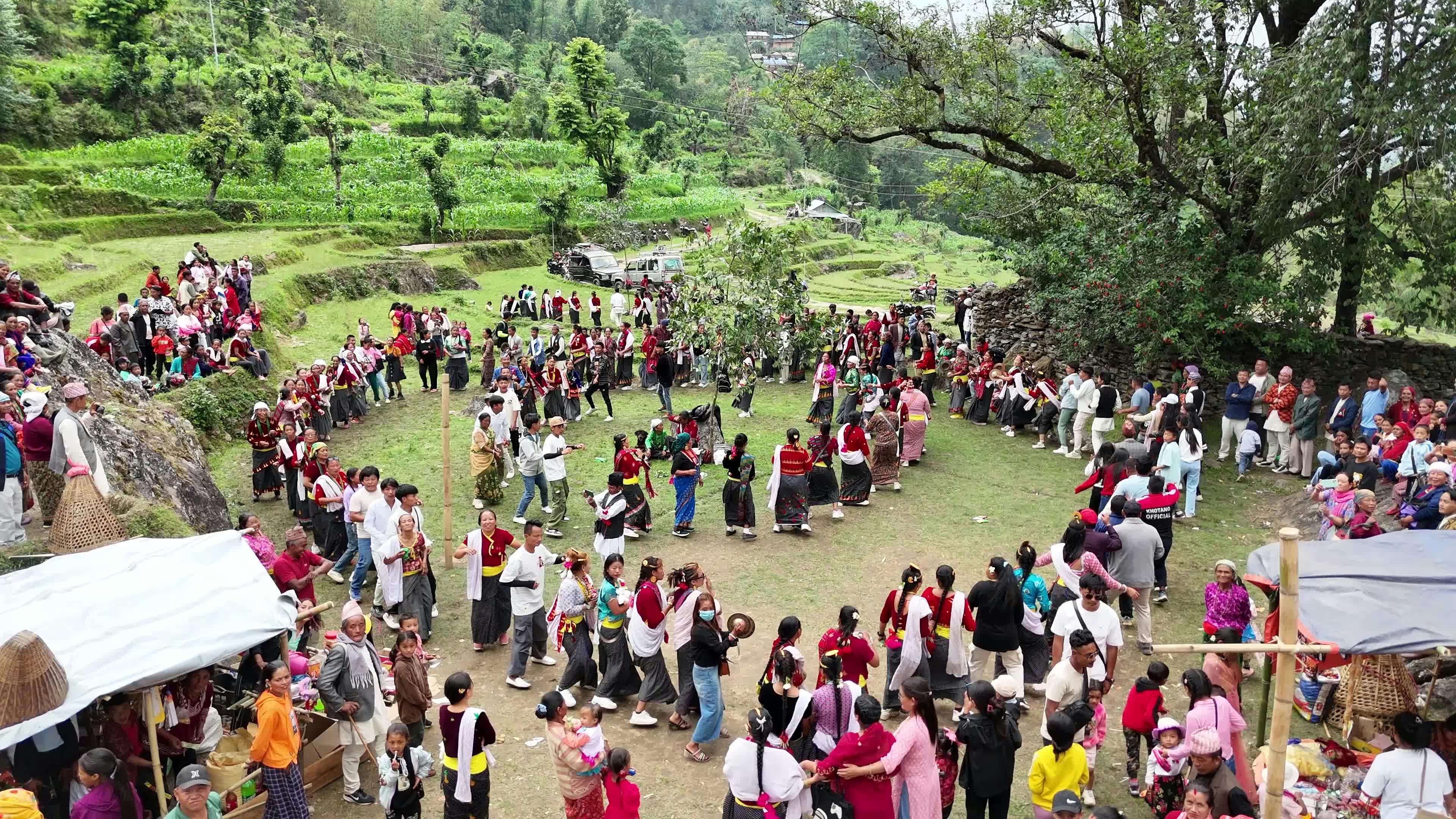 Kirat Rai Sakela Nach Dance In Nepal Free Stock Video Footage, Royalty ...