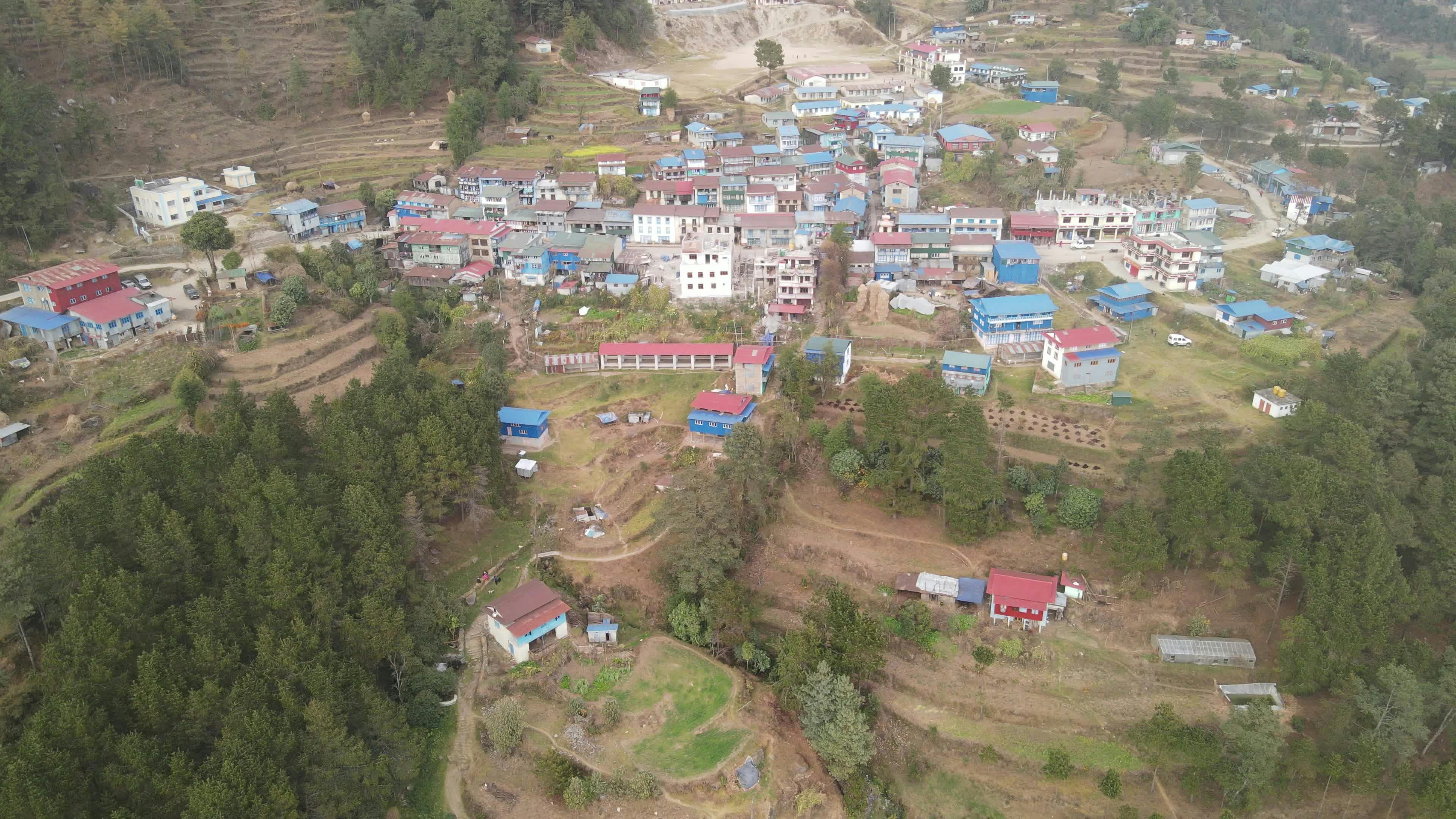 Beautiful Village in Purba Solukhumbu Nele Bazzar Nepal Free Stock ...