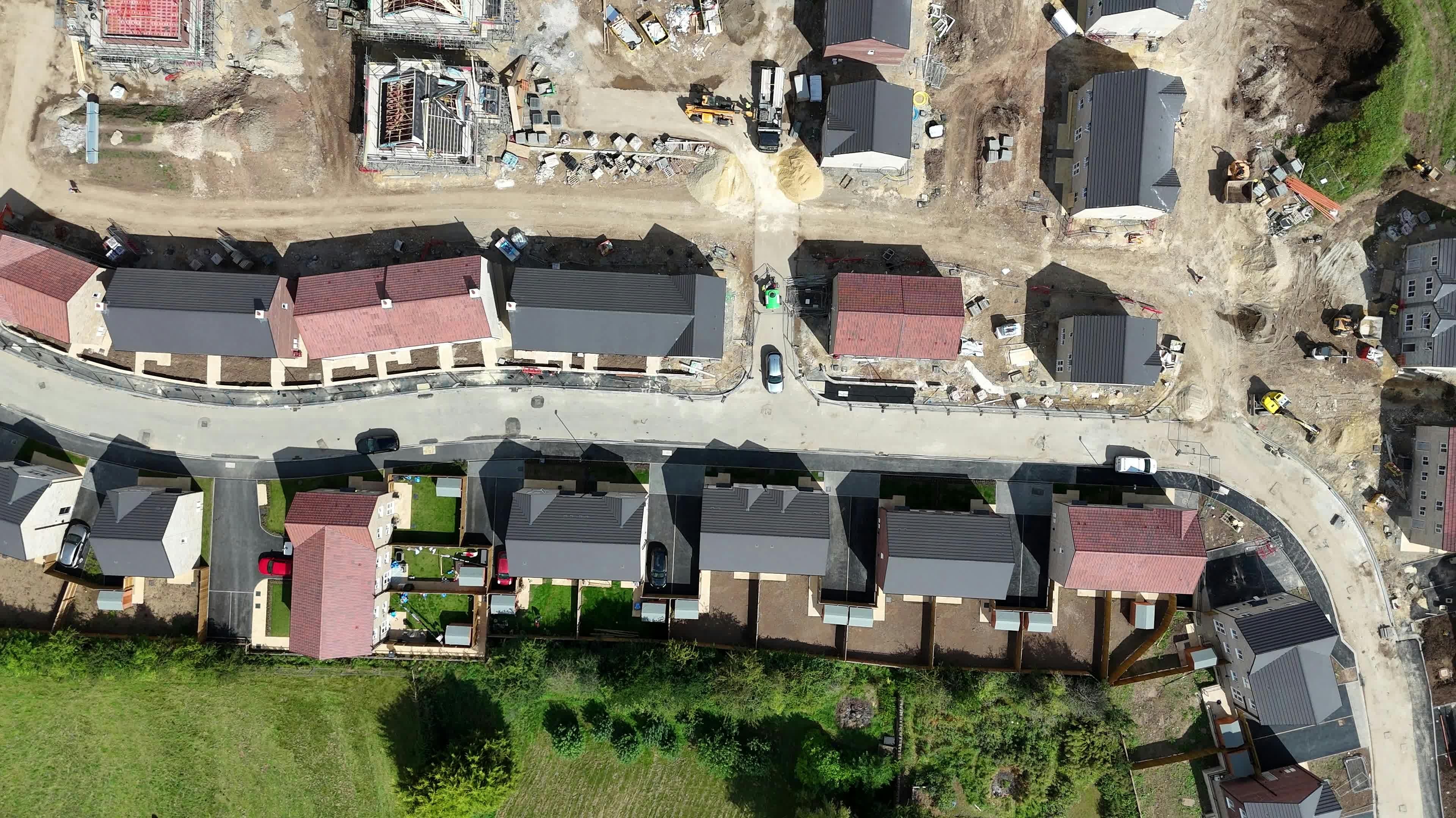 Aerial view of a residential development Free Stock Video Footage ...