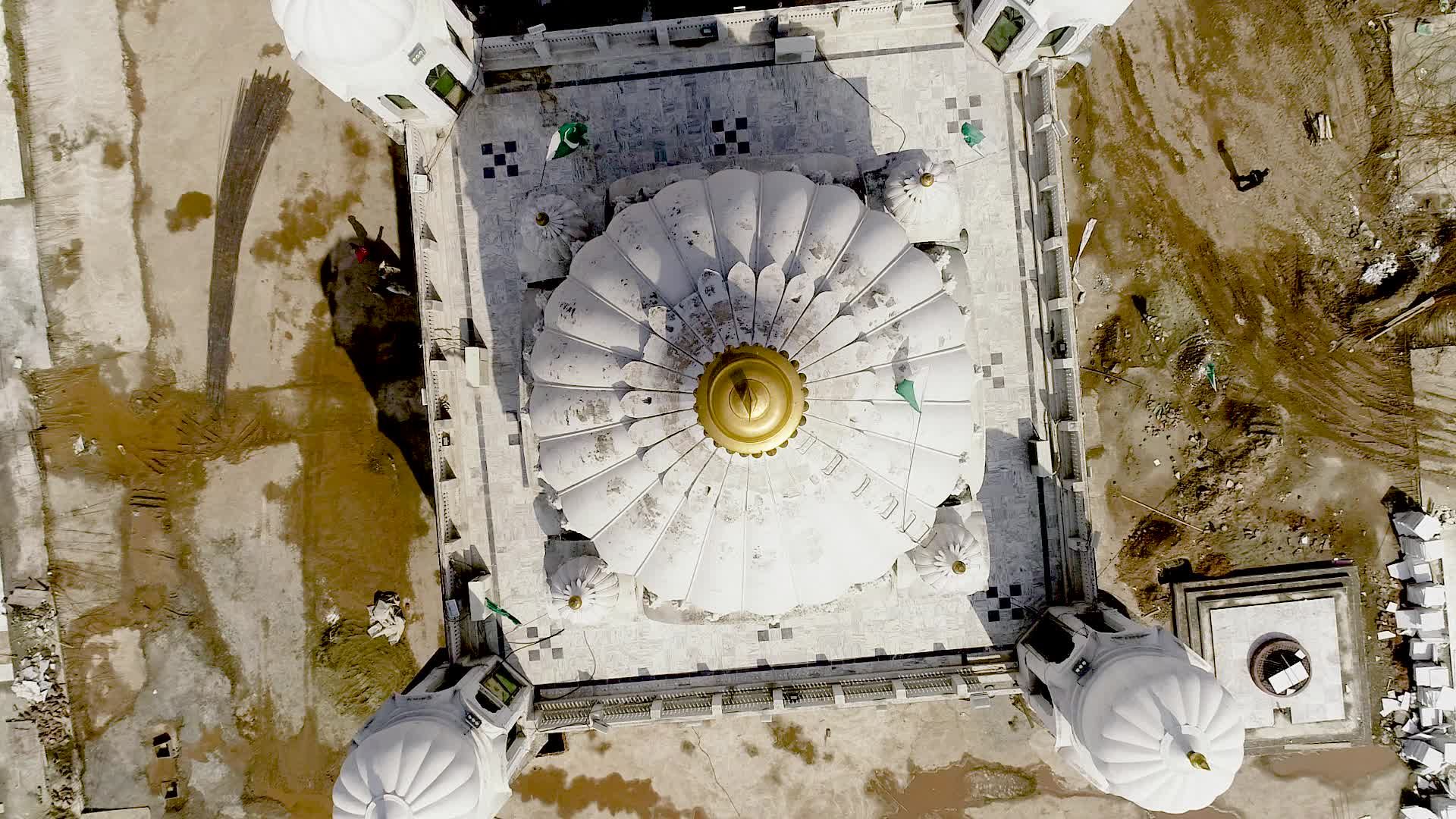 The Kartarpur Sahib, Gurdwara Darbar Sahib Kartarpur, Aerial Top View ...