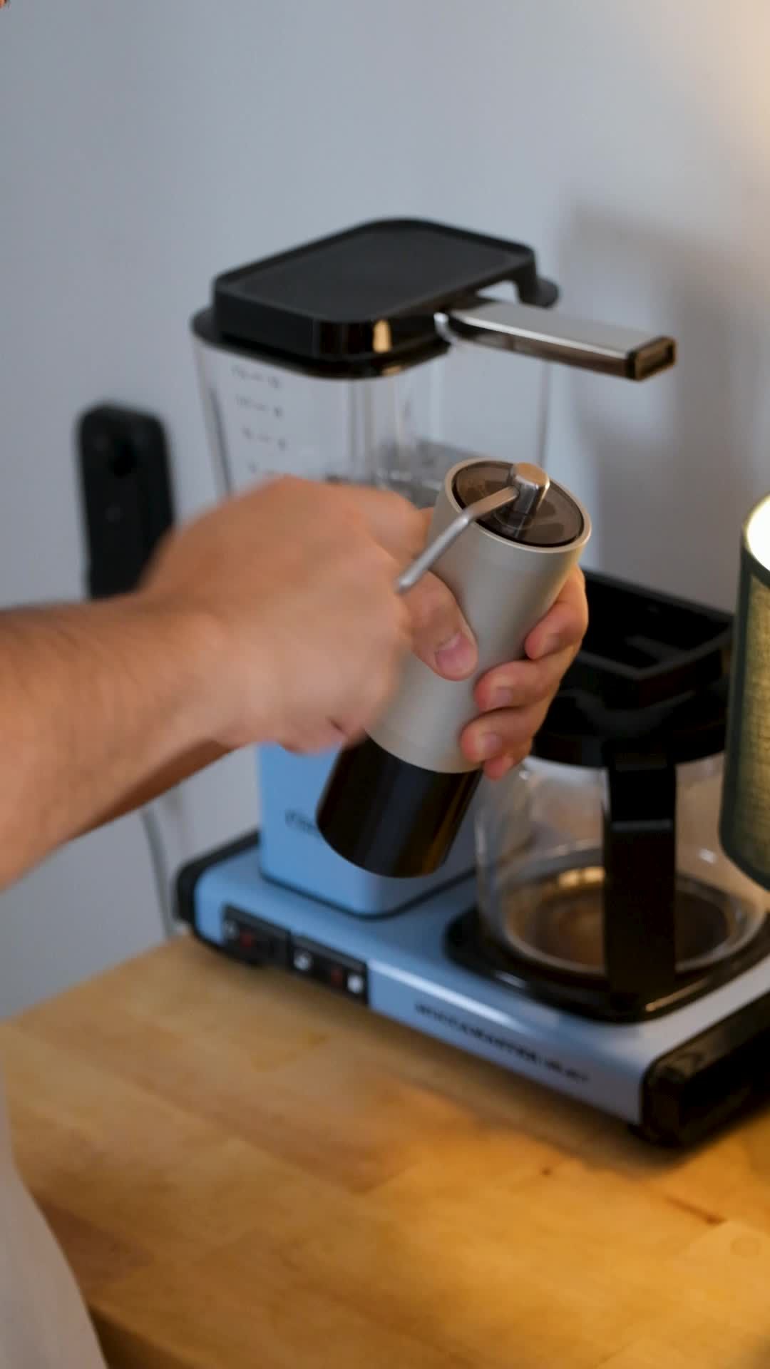 A Barista Prepares Coffee And Food In A Tray To Be Serve To A Customer ...