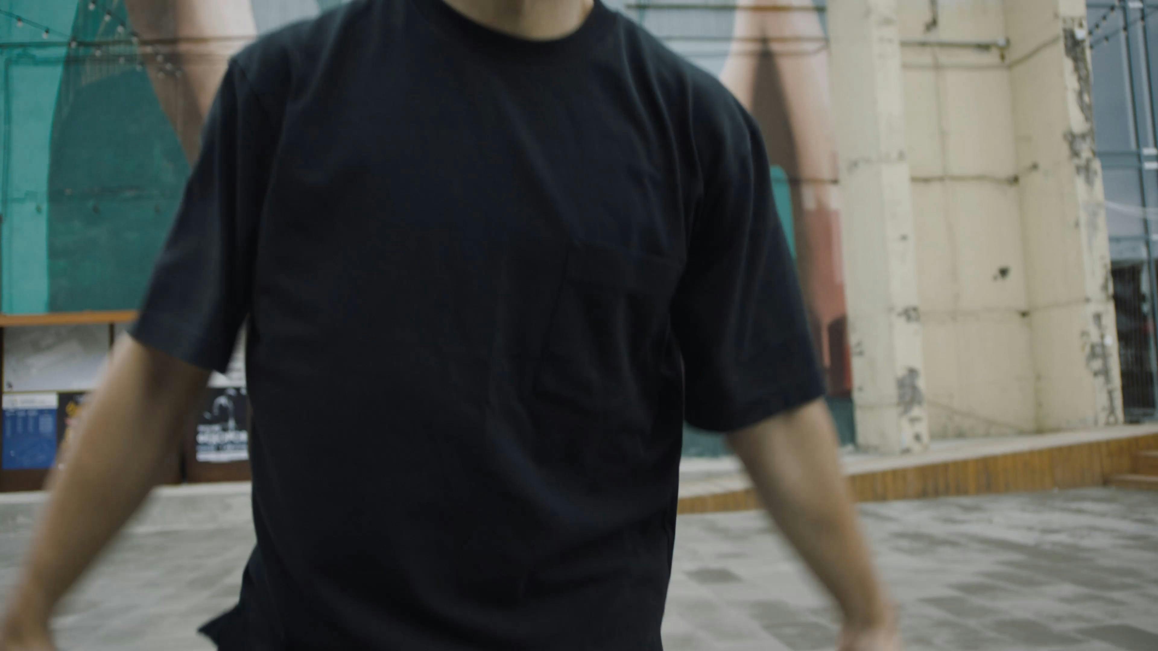 Man Dancing Outside A Building · Free Stock Video