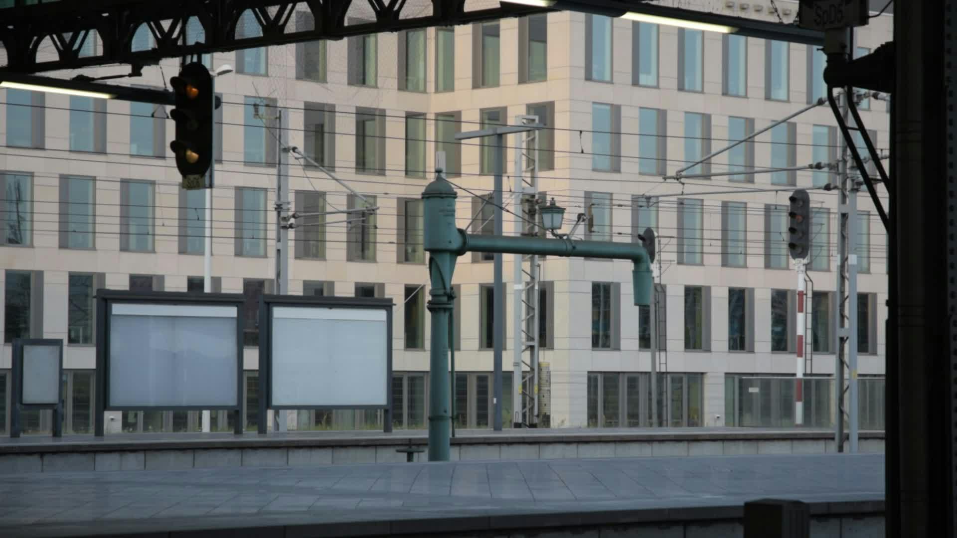 A moving train in Wroclaw Poland at Train Station Wroclaw Glowny Free ...