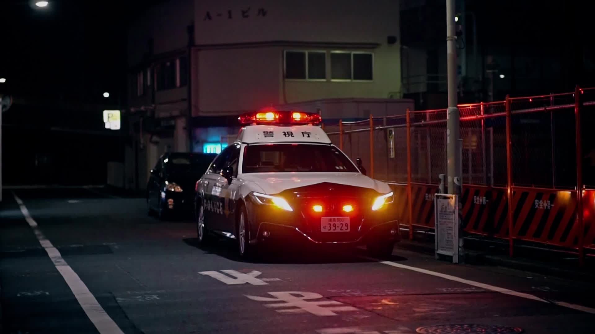 Japan police car on the street Free Stock Video Footage, Royalty-Free ...