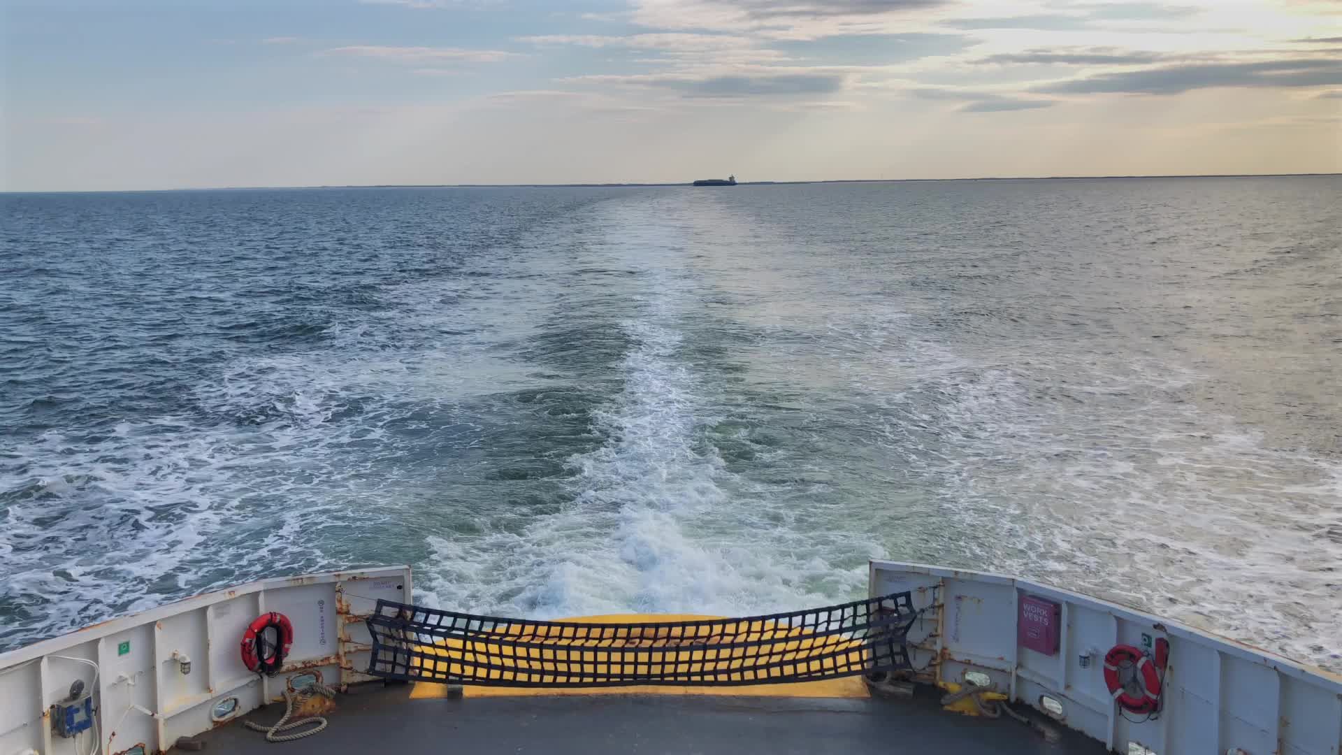 The view from the back of a ferry boat Free Stock Video Footage ...