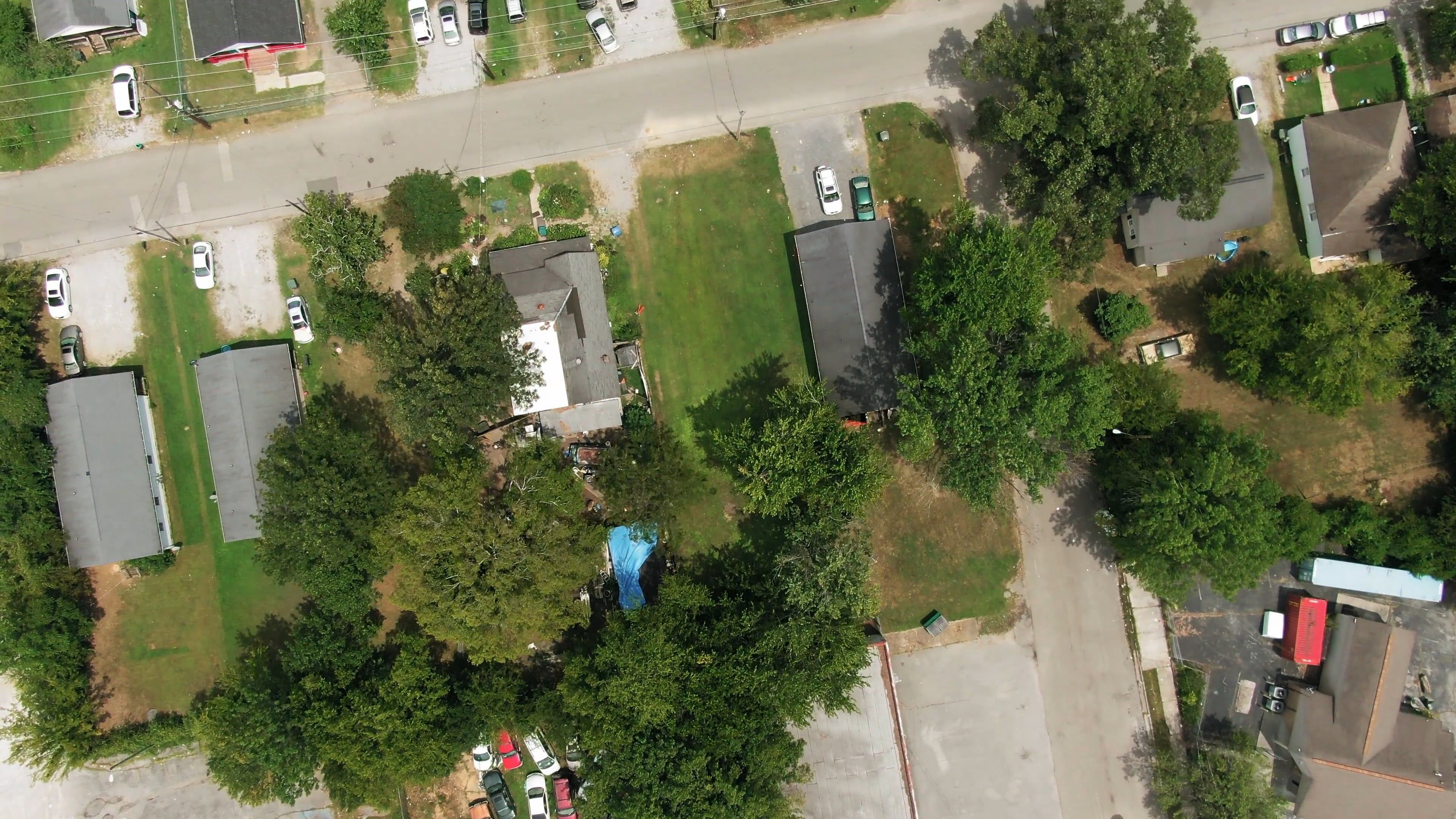 Drone Footage Of A Residential Community In An Urban Area · Free Stock ...