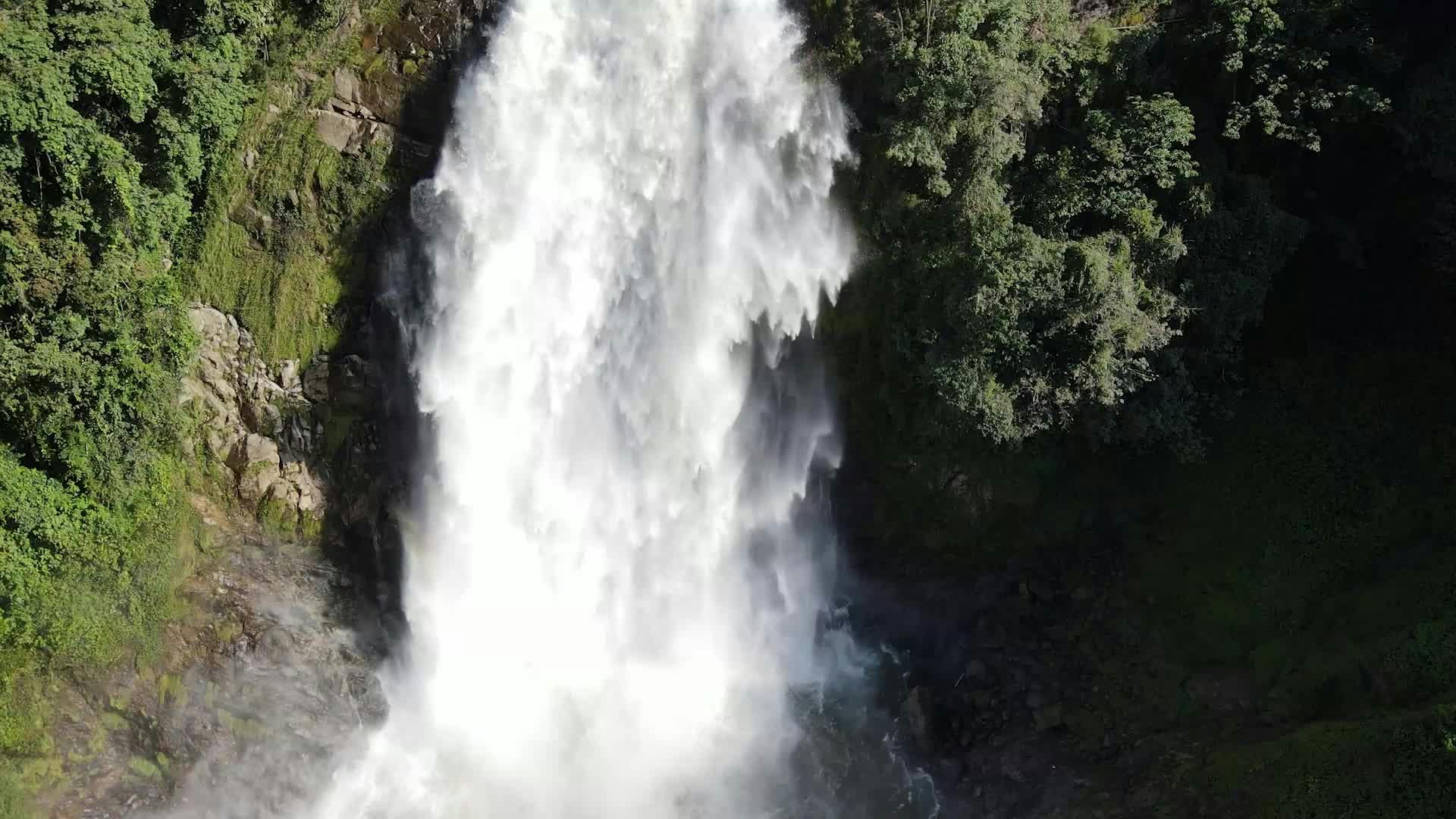 Drone Footage of a Waterfall Free Stock Video Footage, Royalty-Free 4K ...