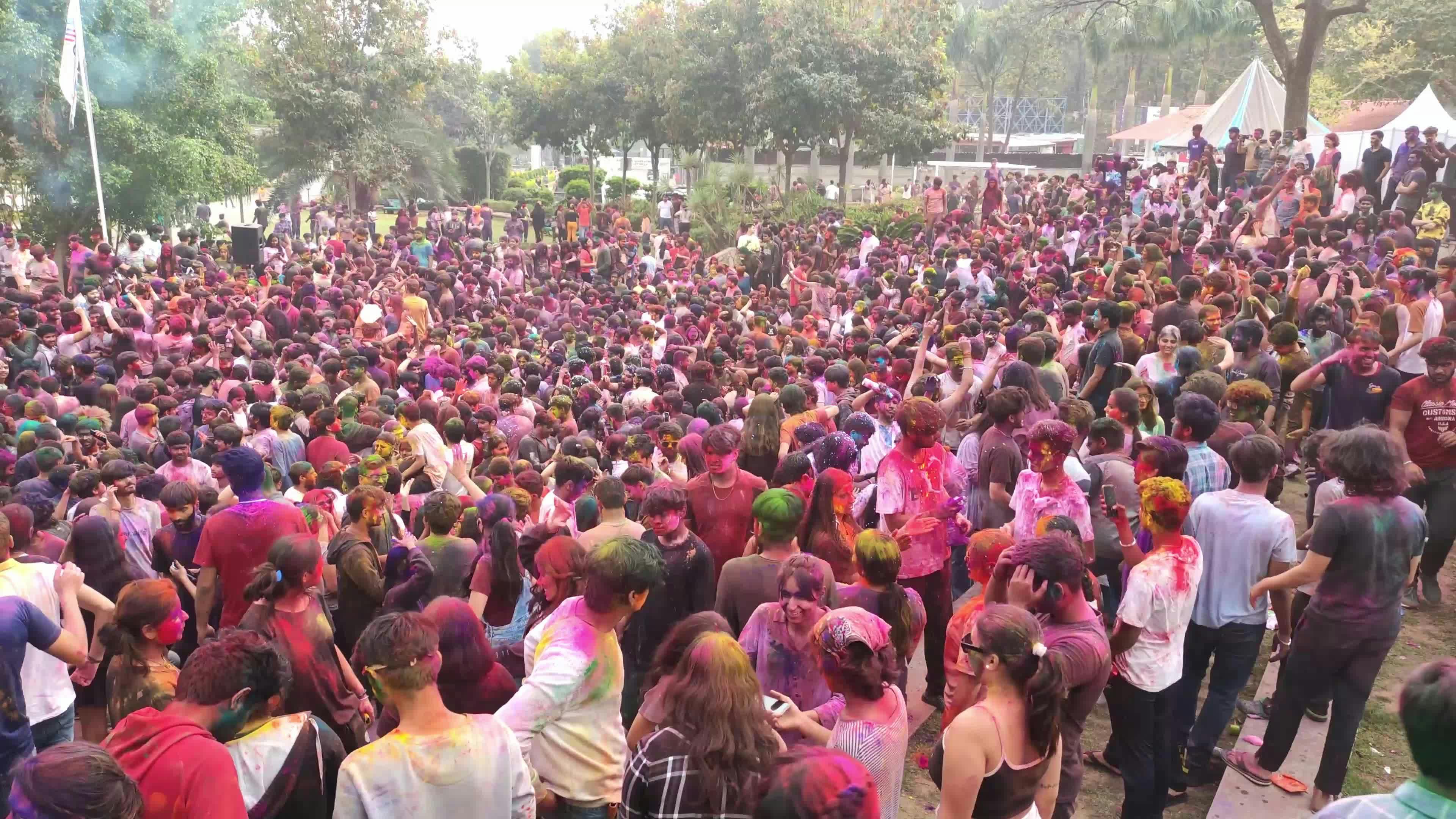 Gathering during Holi Celebration Free Stock Video Footage, Royalty ...