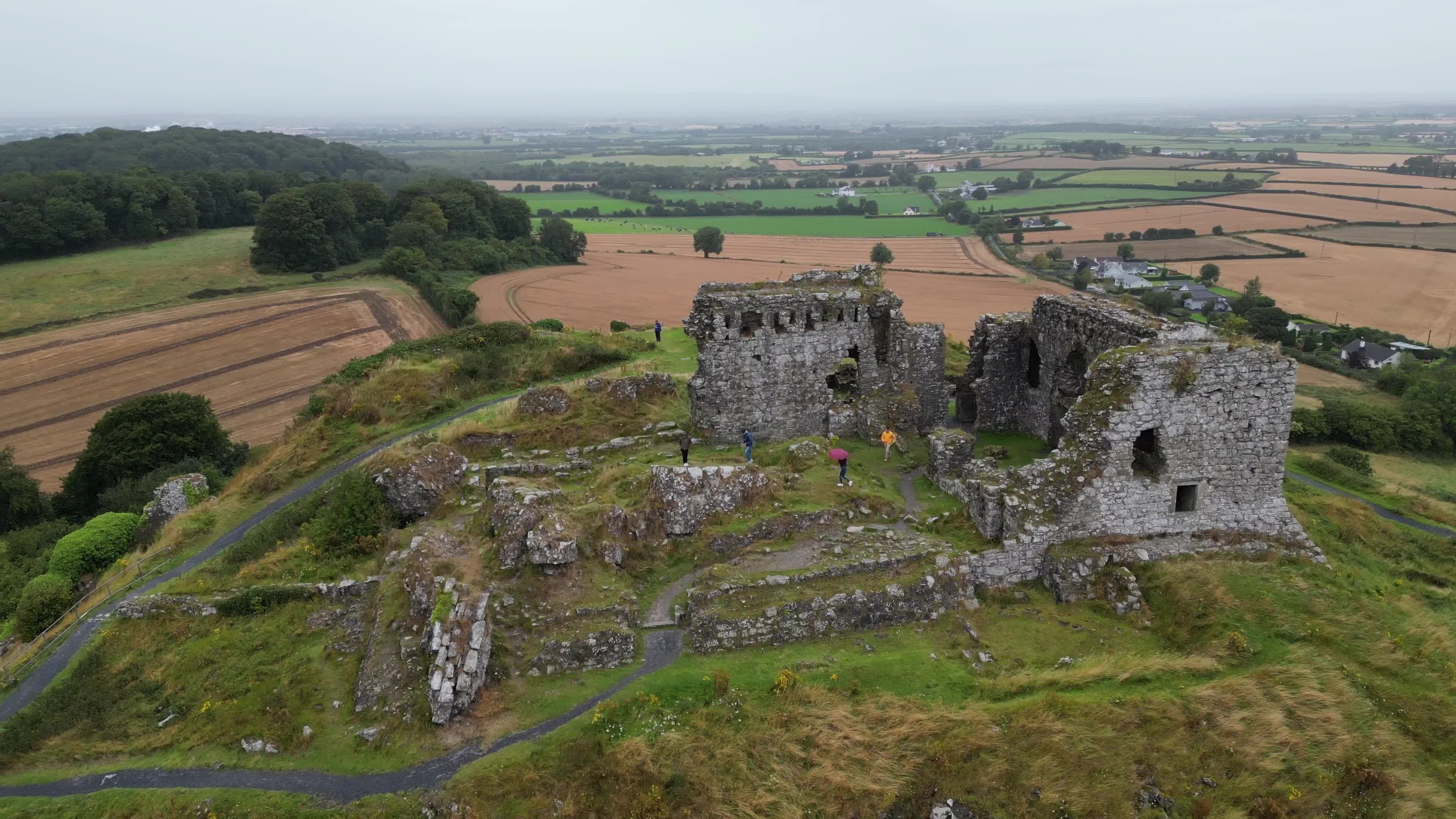 Castle on Hill near Town Free Stock Video Footage, Royalty-Free 4K & HD ...