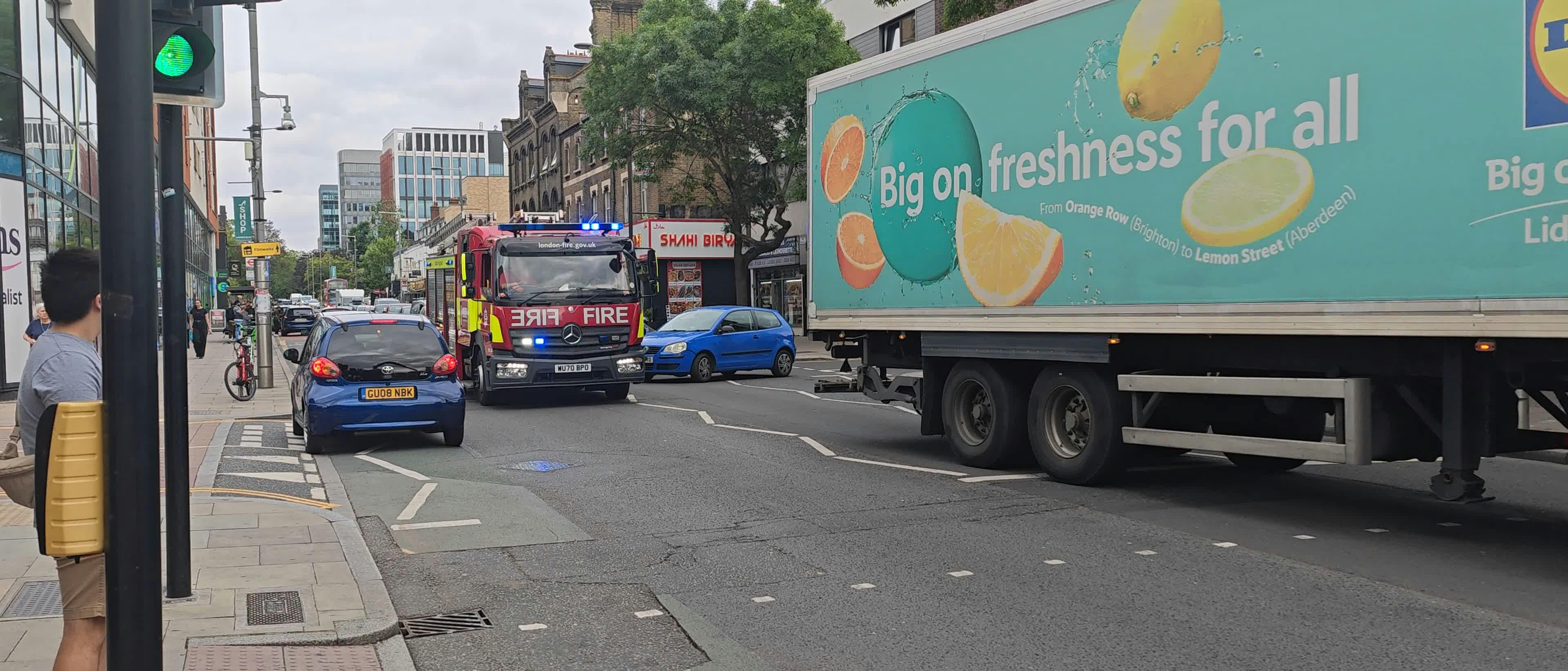 An Ambulance With Flashers On Responding To An Emergency Call Free ...