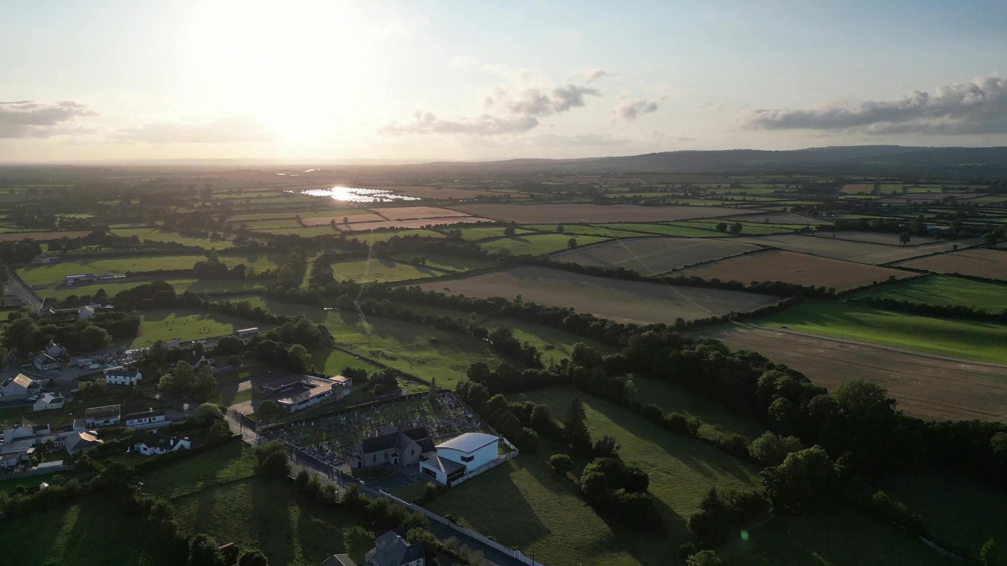 4k drone aerial footage of Goresbridge Co Kilkenny Ireland Free Stock ...