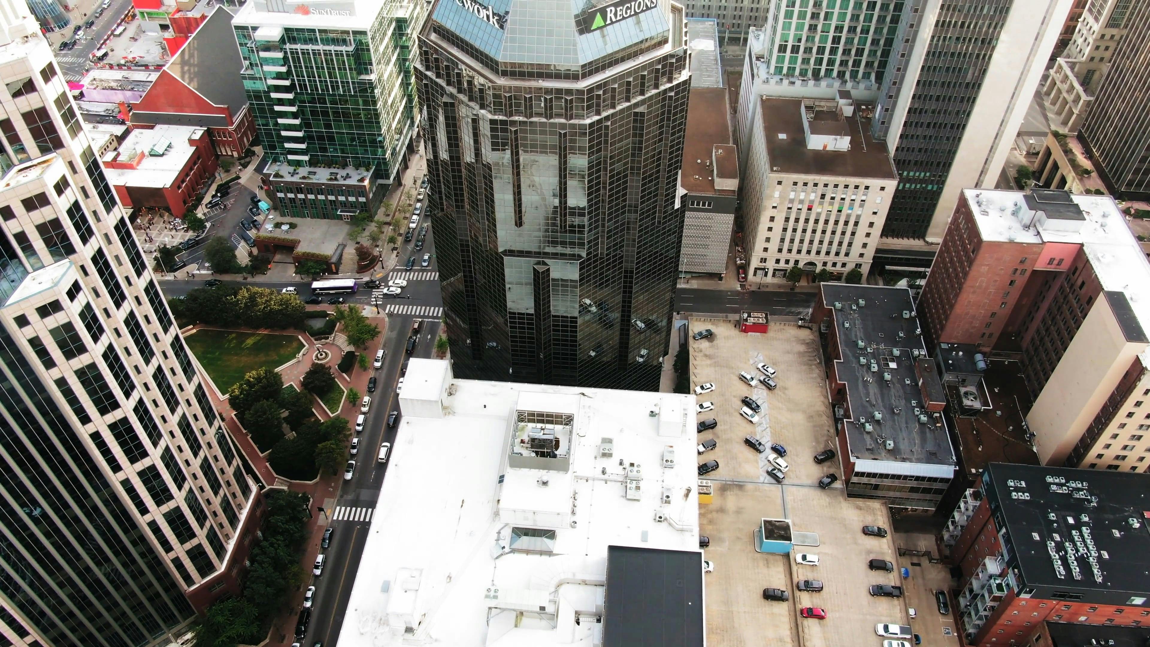 High Angle View Of A City · Free Stock Video