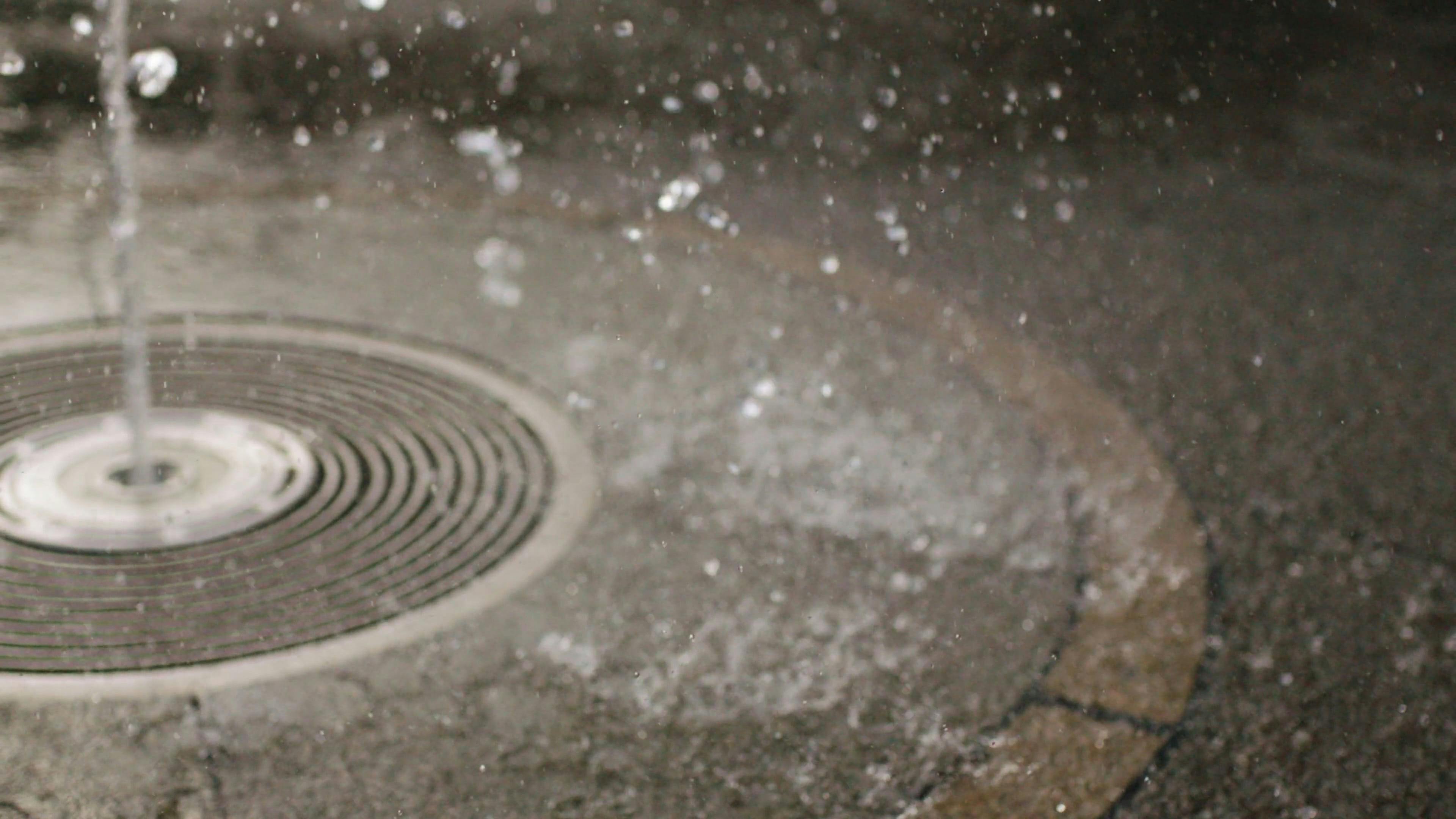 A Fountain Spitting Water In Slow Motion · Free Stock Video