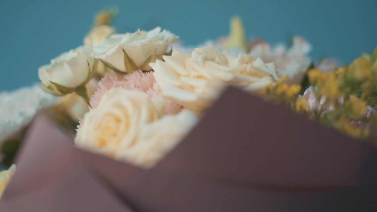 A bouquet of flowers is shown in this photo Free Stock Video Footage ...
