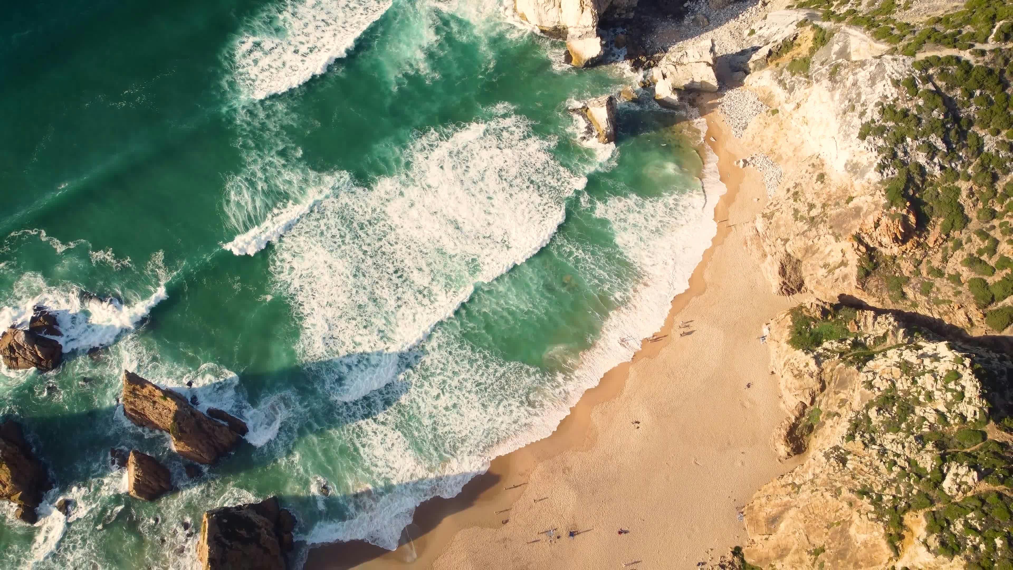 Seaside Stone Sentinels Free Stock Video Footage, Royalty-Free 4K & HD ...