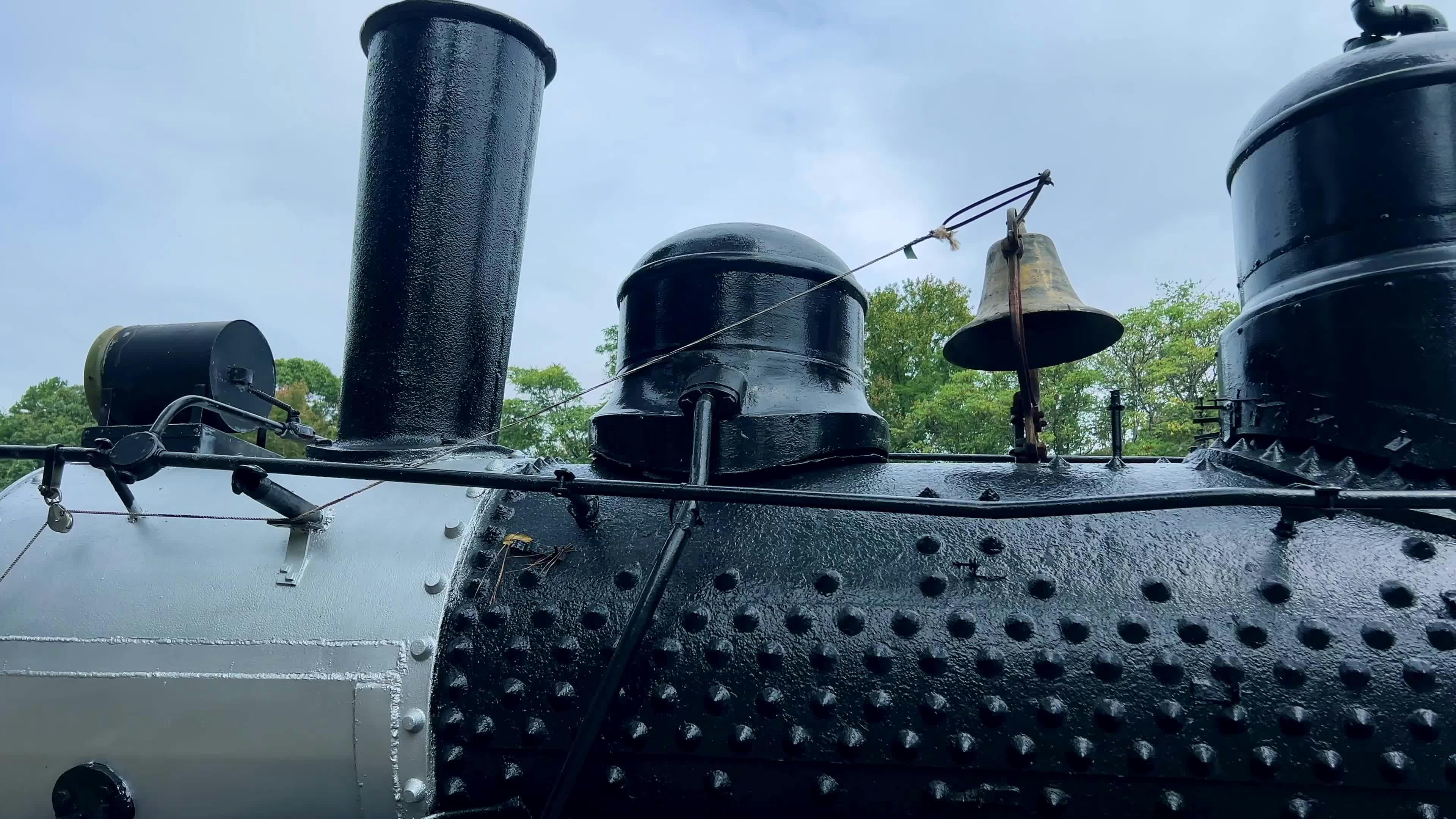 A close up of a black steam engine Free Stock Video Footage, Royalty ...