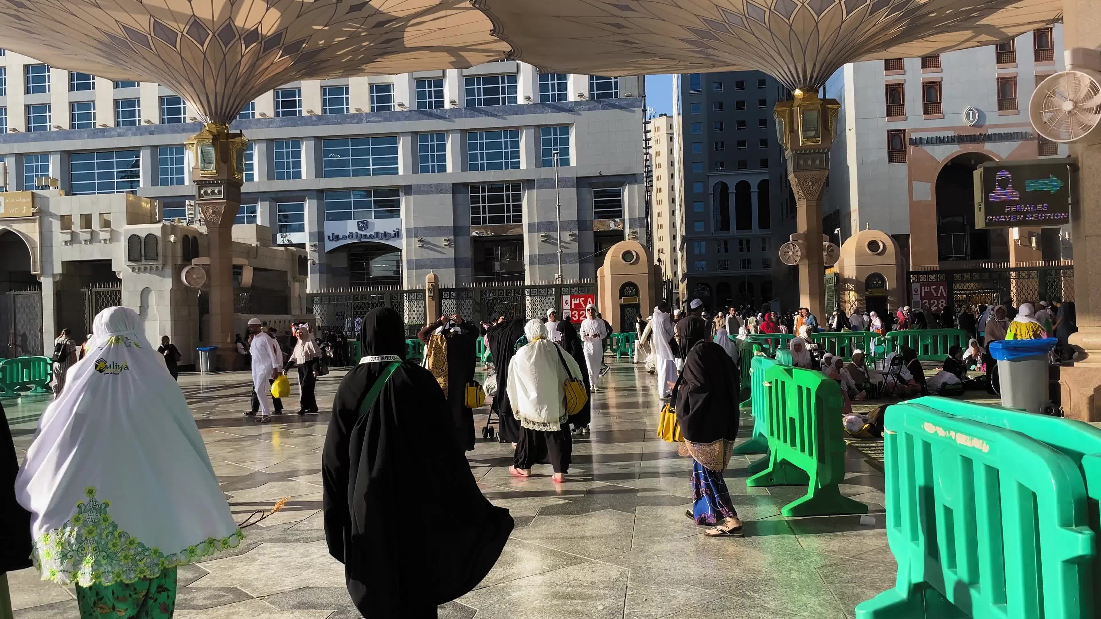 Masjid Al Nabawi, Masjid Nabvi, Prophet Mosque, Madina Free Stock Video ...