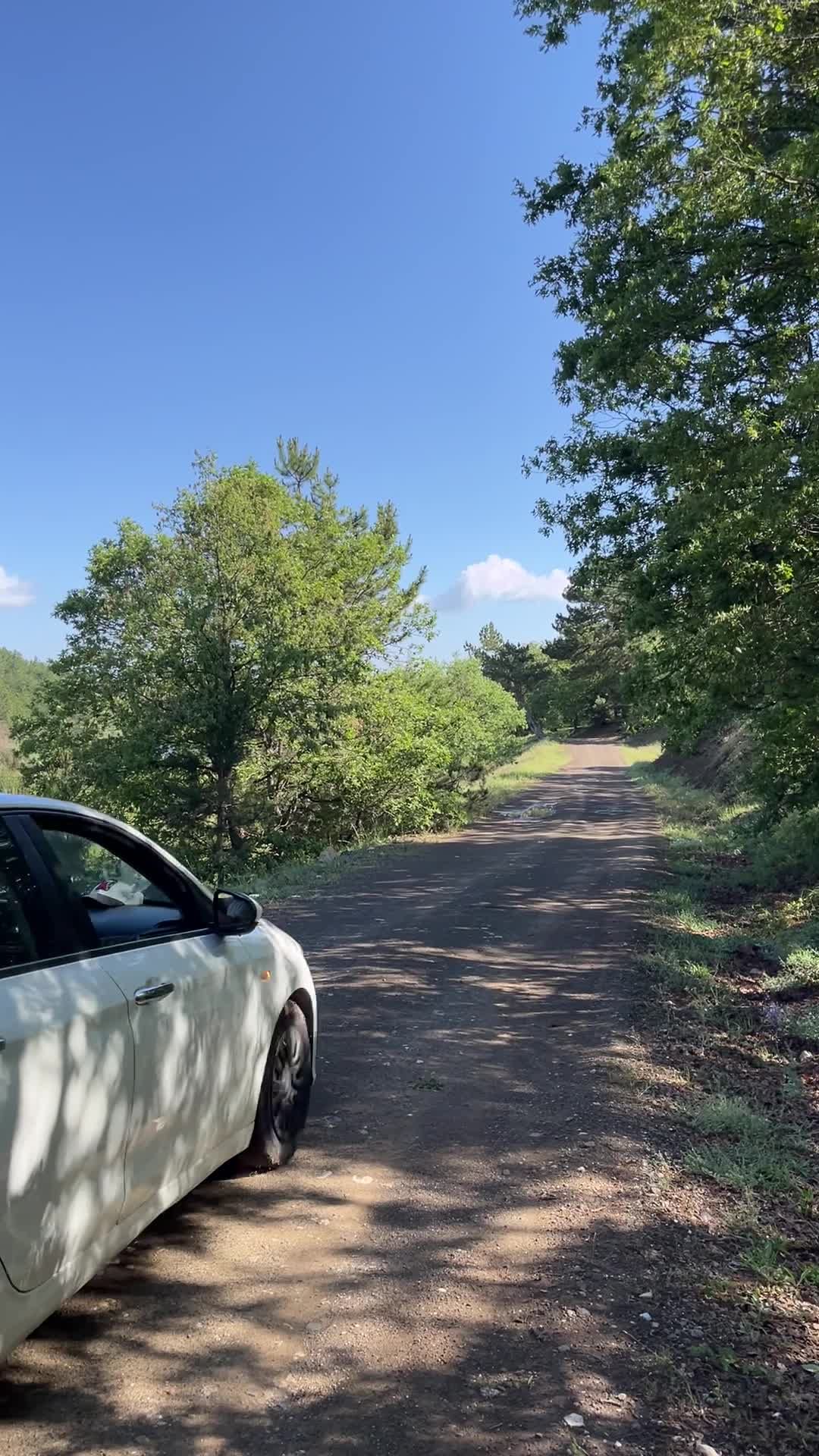 A car is parked on a dirt road Free Stock Video Footage, Royalty-Free ...
