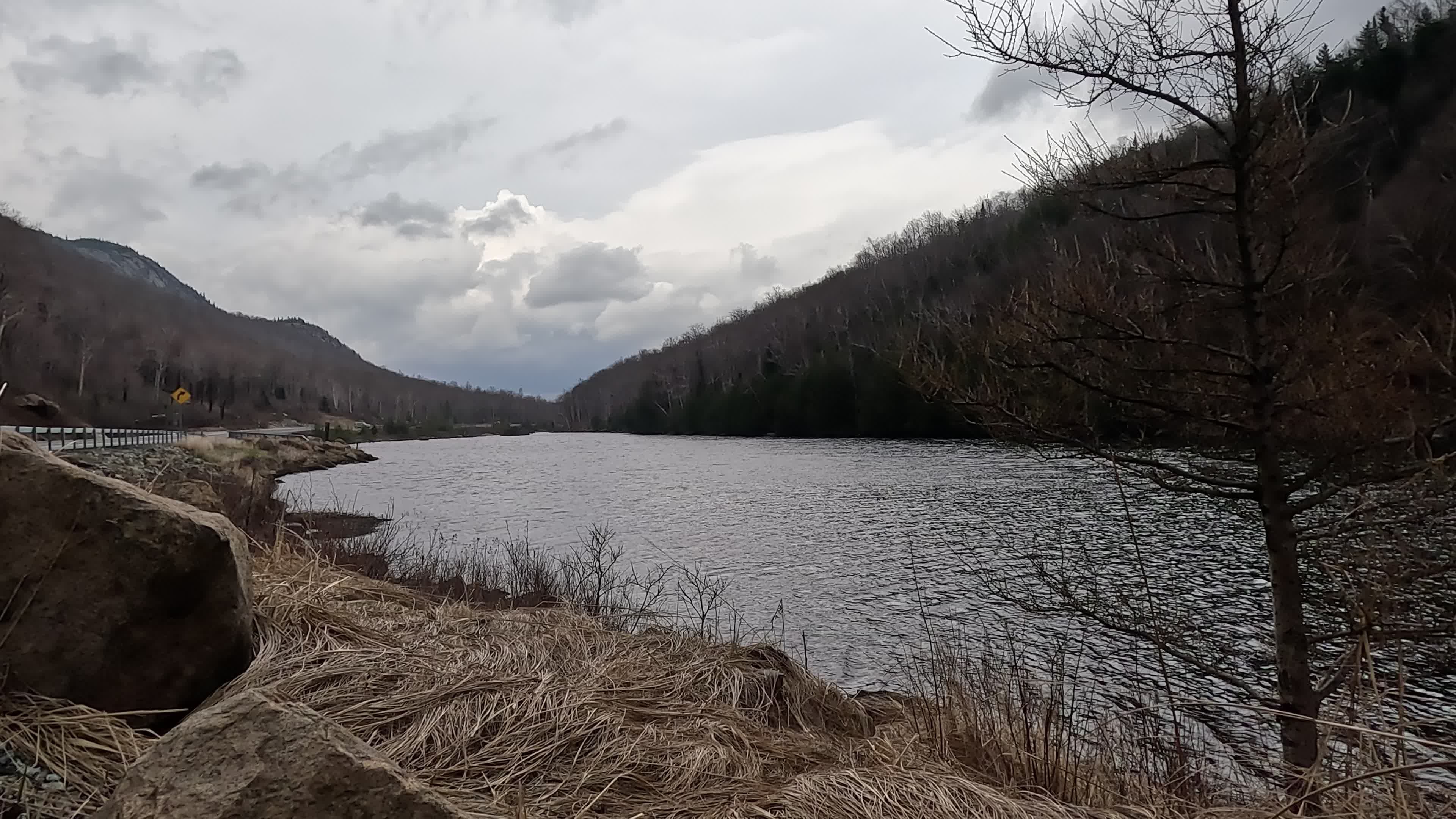 Serene Northern Lake in Autumn Landscape Free Stock Video Footage ...