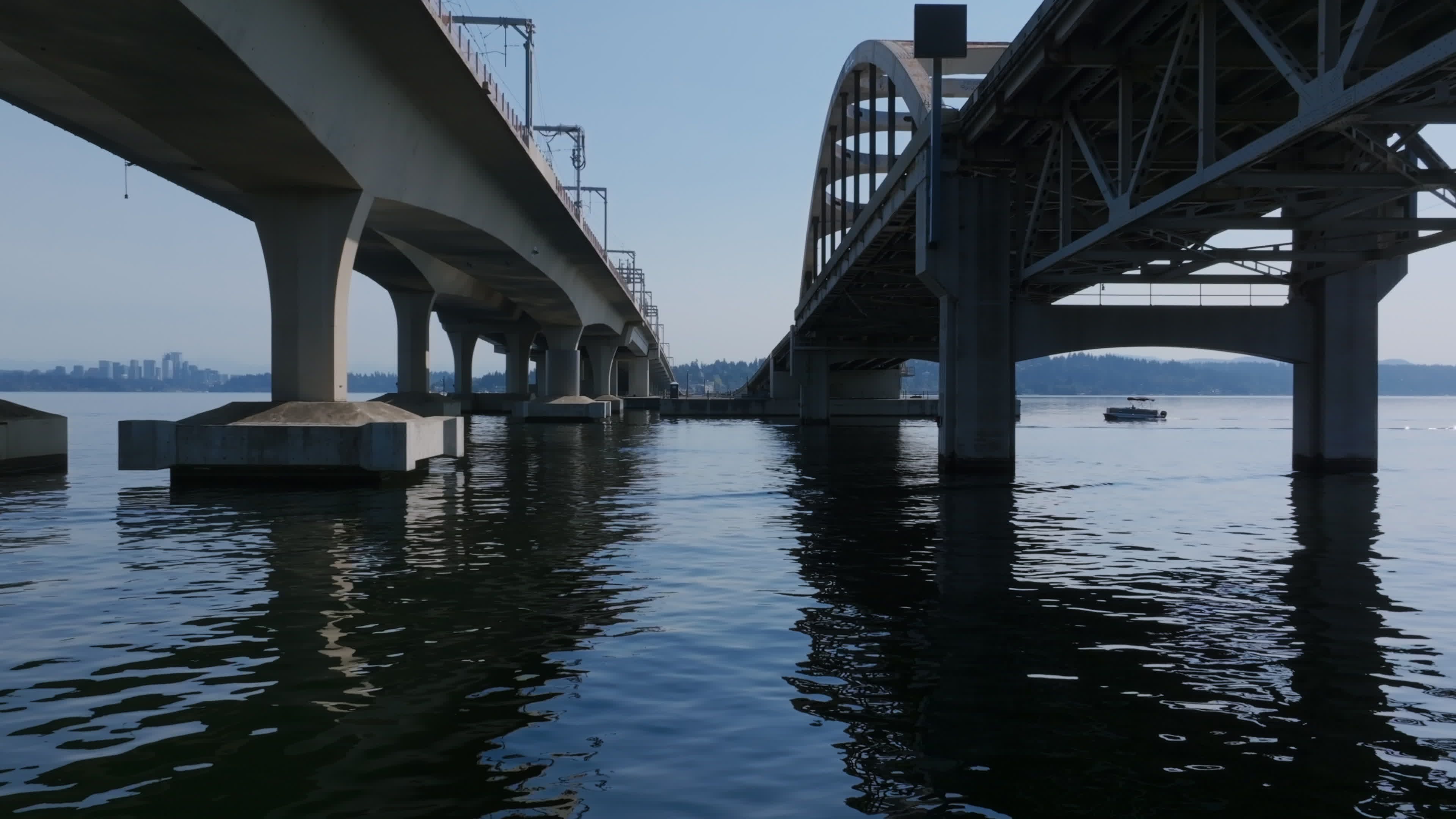 Stunning Bridge over Calm Blue Waters Free Stock Video Footage, Royalty ...