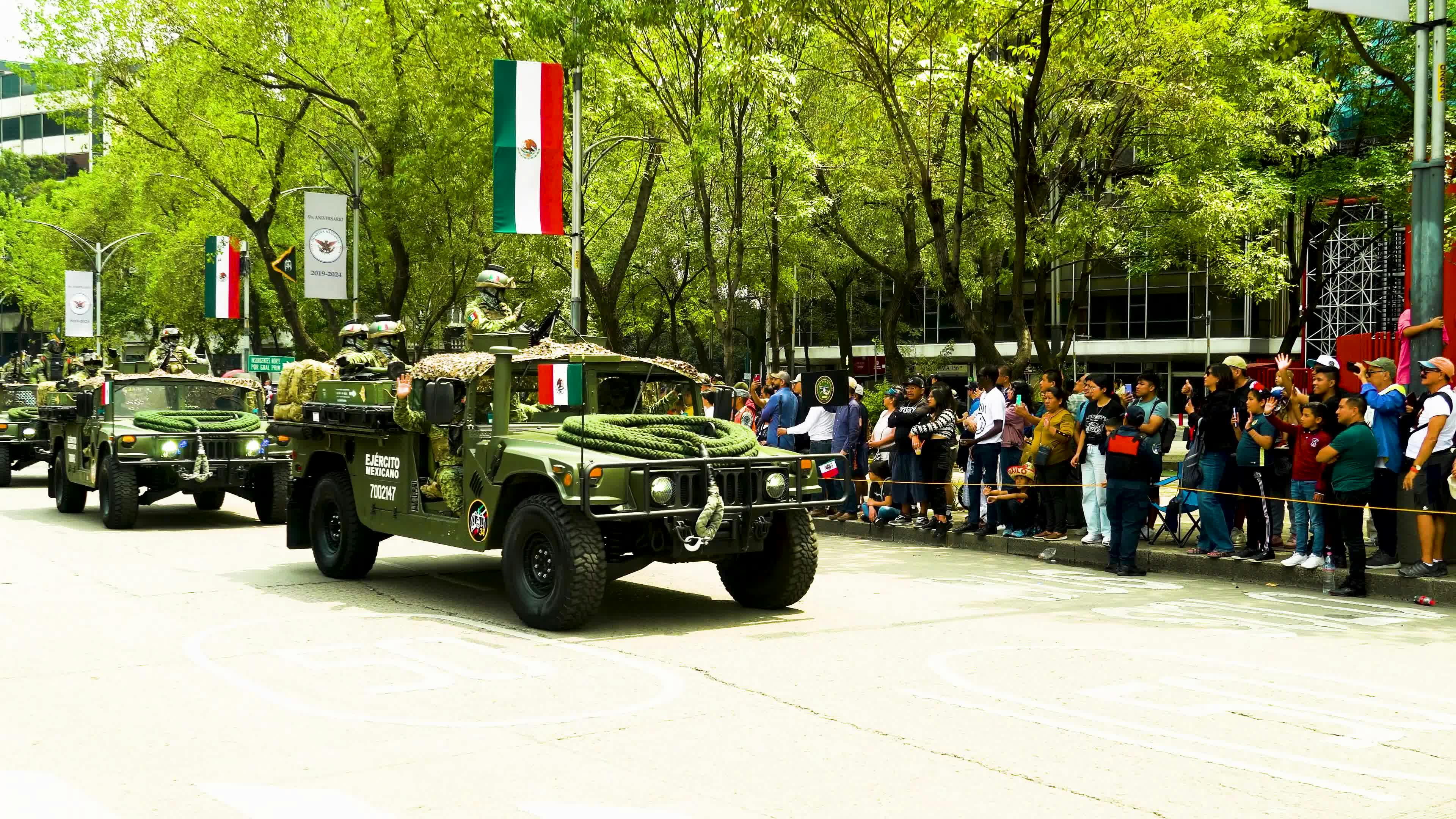 Mexican Military Parade in Mexico City Free Stock Video Footage ...