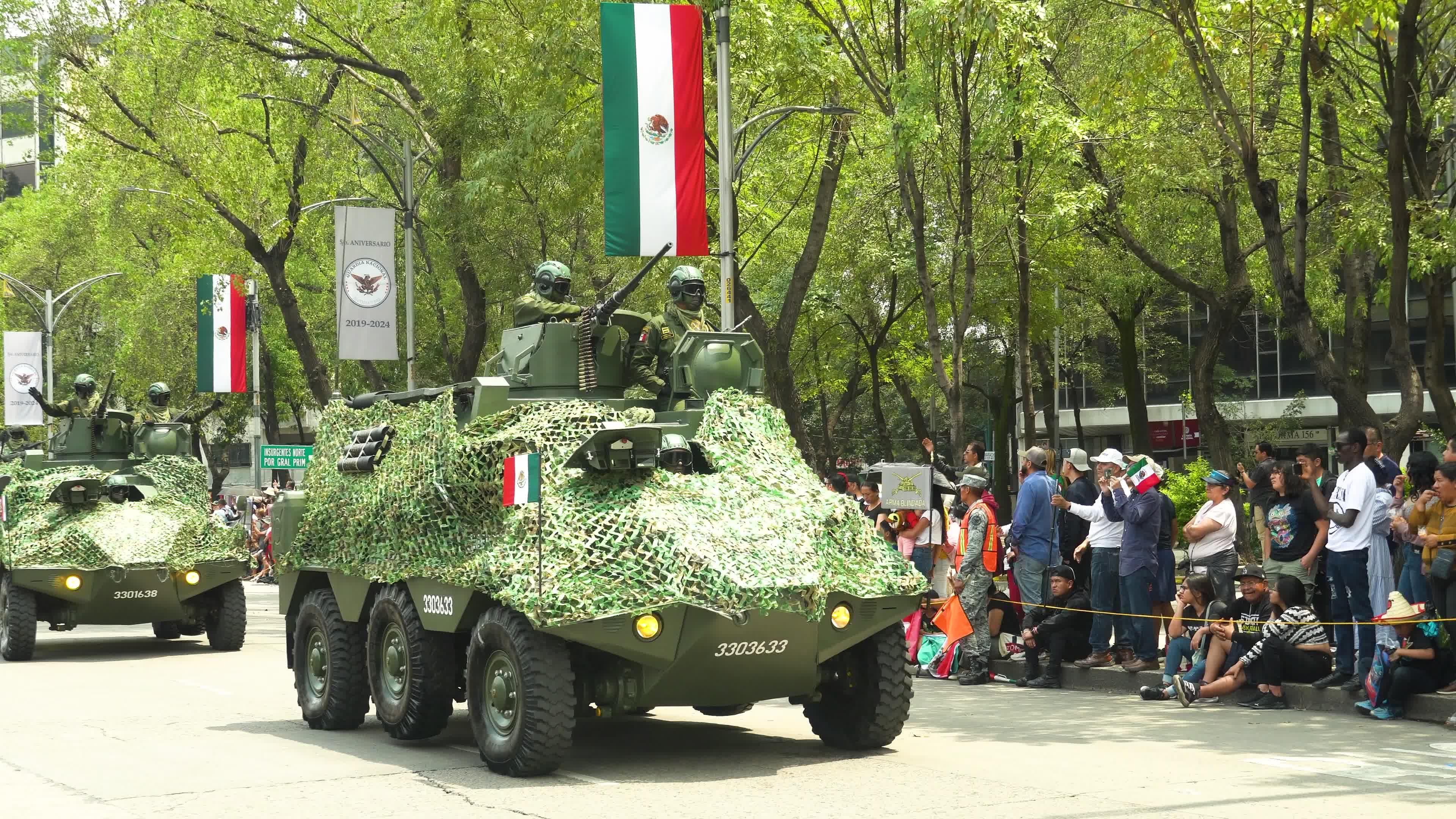 Mexican Military Parade with Armored Vehicles in Mexico City Free Stock ...