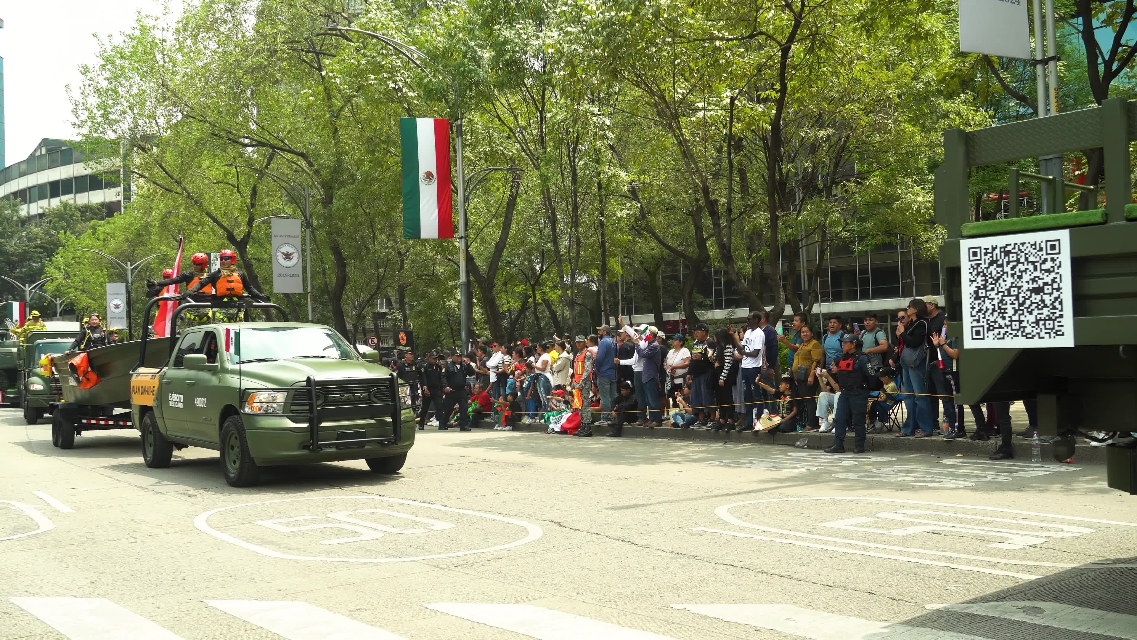 Vibrant Mexican Independence Day Parade in City Free Stock Video ...
